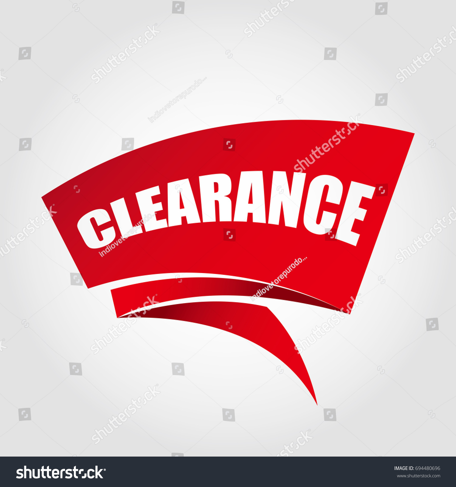 Clearance Labels Banners Stock Vector (Royalty Free) 694480696