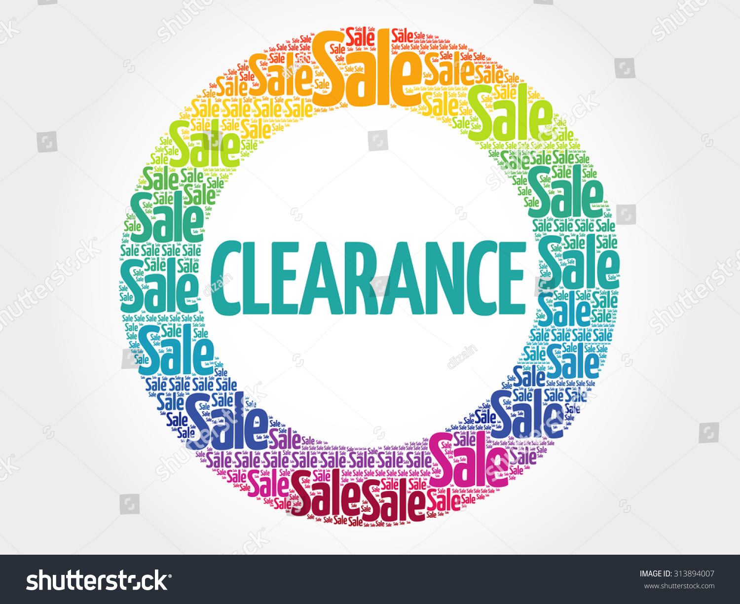 Clearance Stamp Vector Words Cloud Business Stock Vector (Royalty Free ...