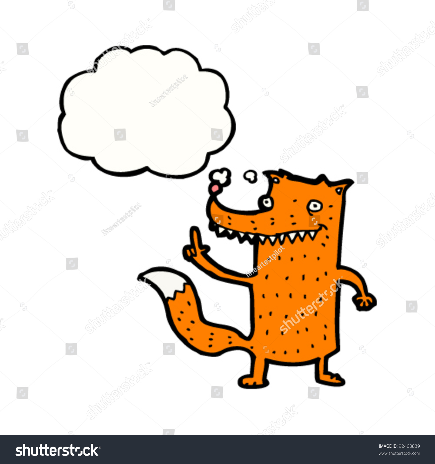 Clever Fox Idea Stock Vector (Royalty Free) 92468839 | Shutterstock