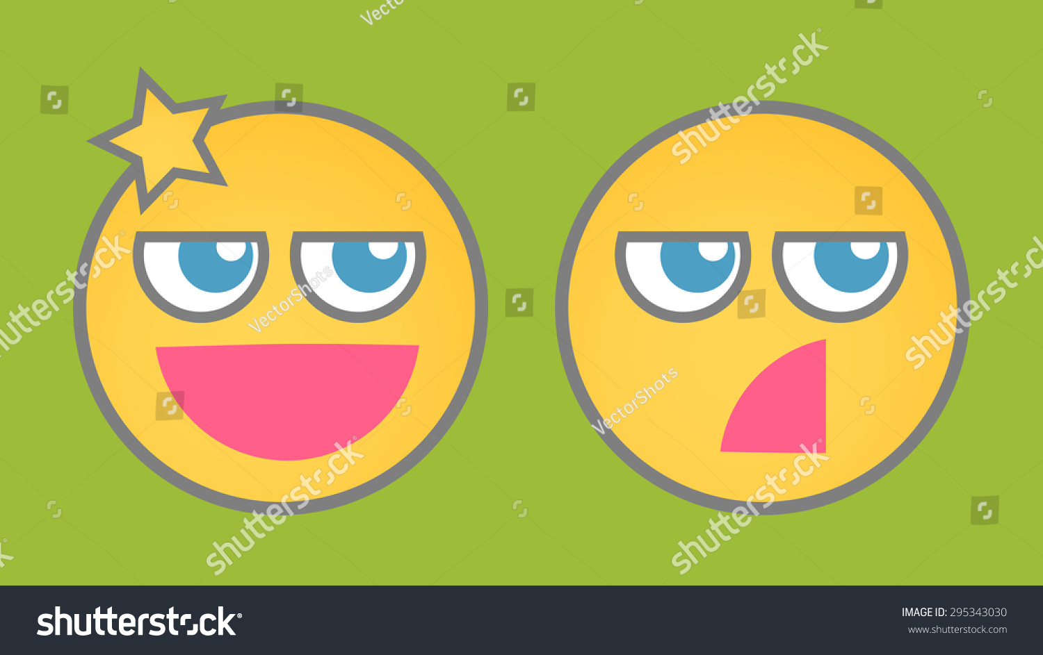 Cleverness Cartoon Smiley Vector Set Stock Vector (Royalty Free ...
