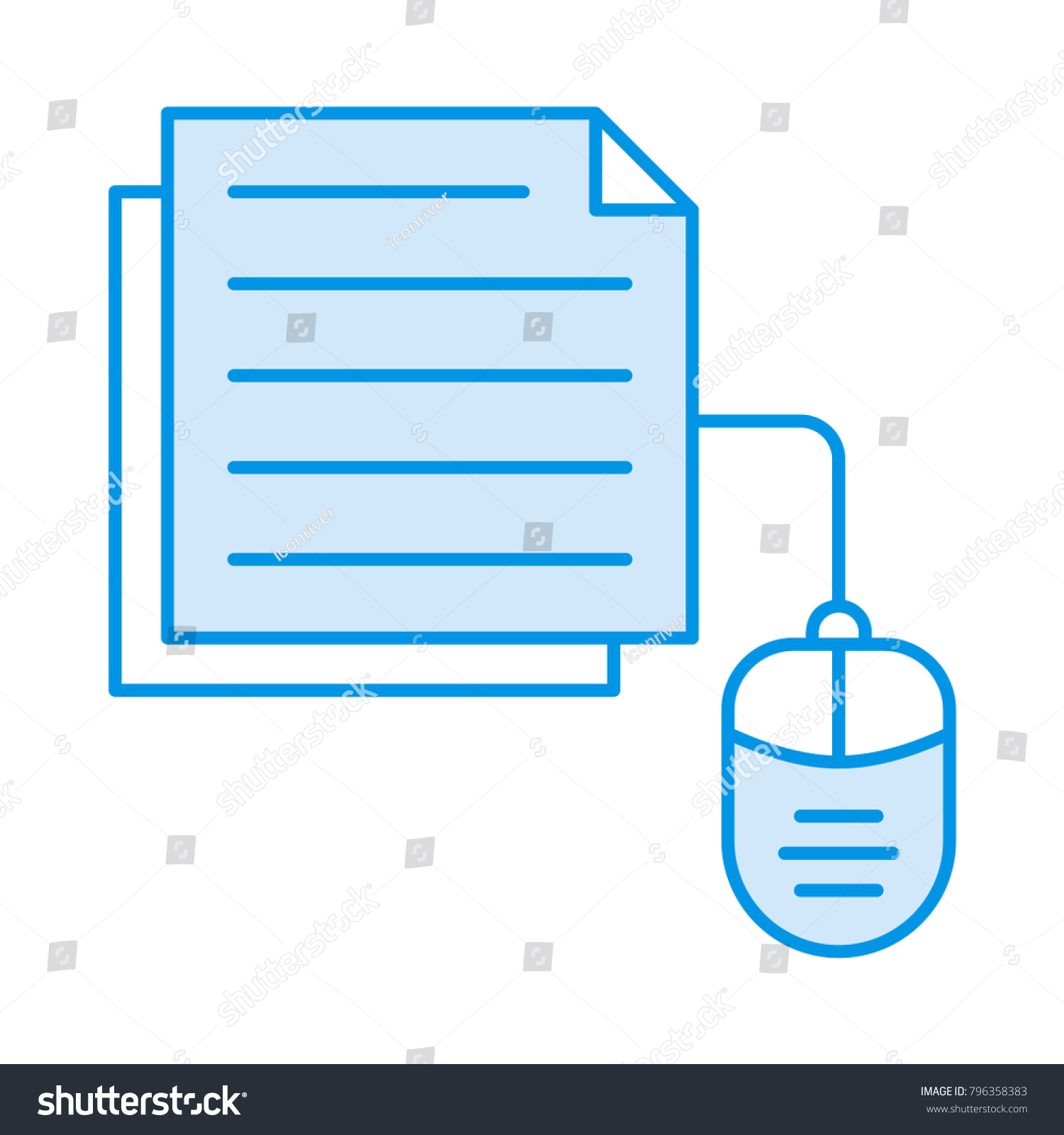 Click Document Sheet Stock Vector (Royalty Free) 796358383 | Shutterstock