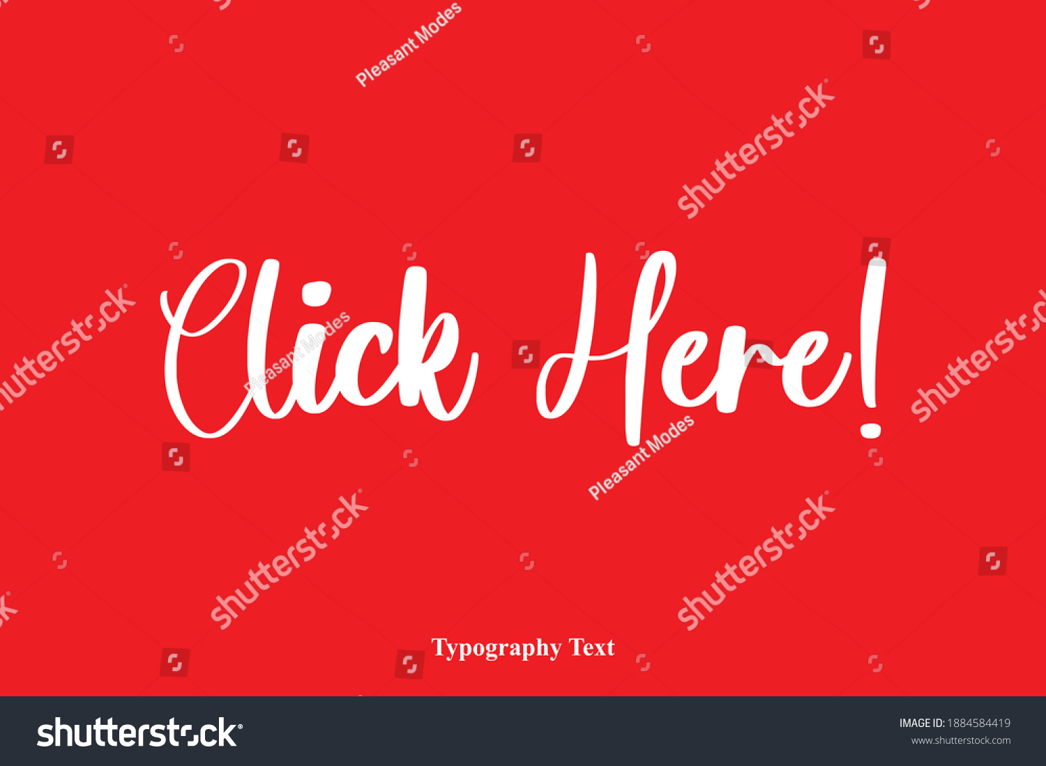 Click Here Beautiful Cursive Calligraphic Vector Stock Vector (Royalty ...