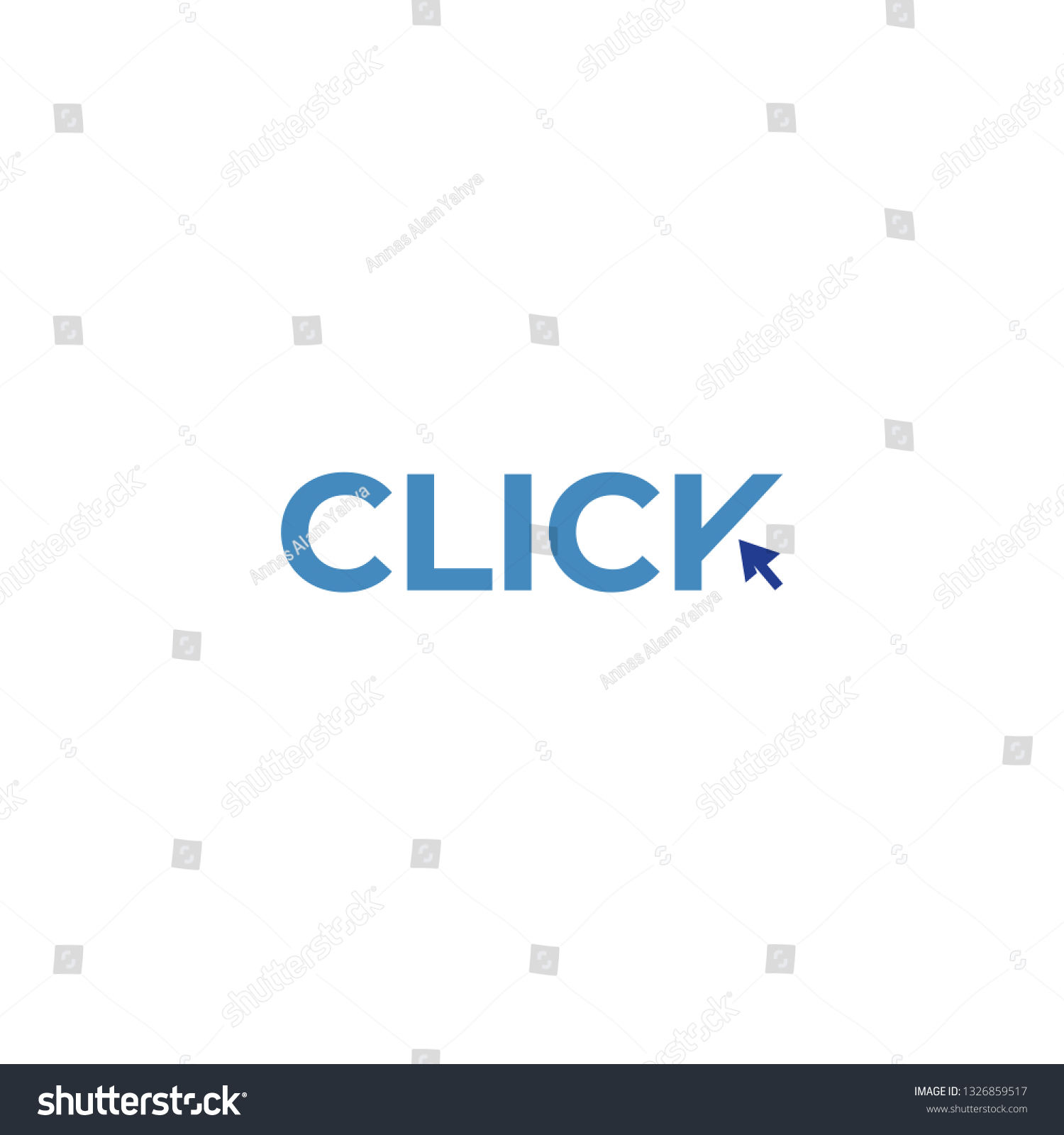 Click Logo Design Template Stock Vector (Royalty Free) 1326859517 ...
