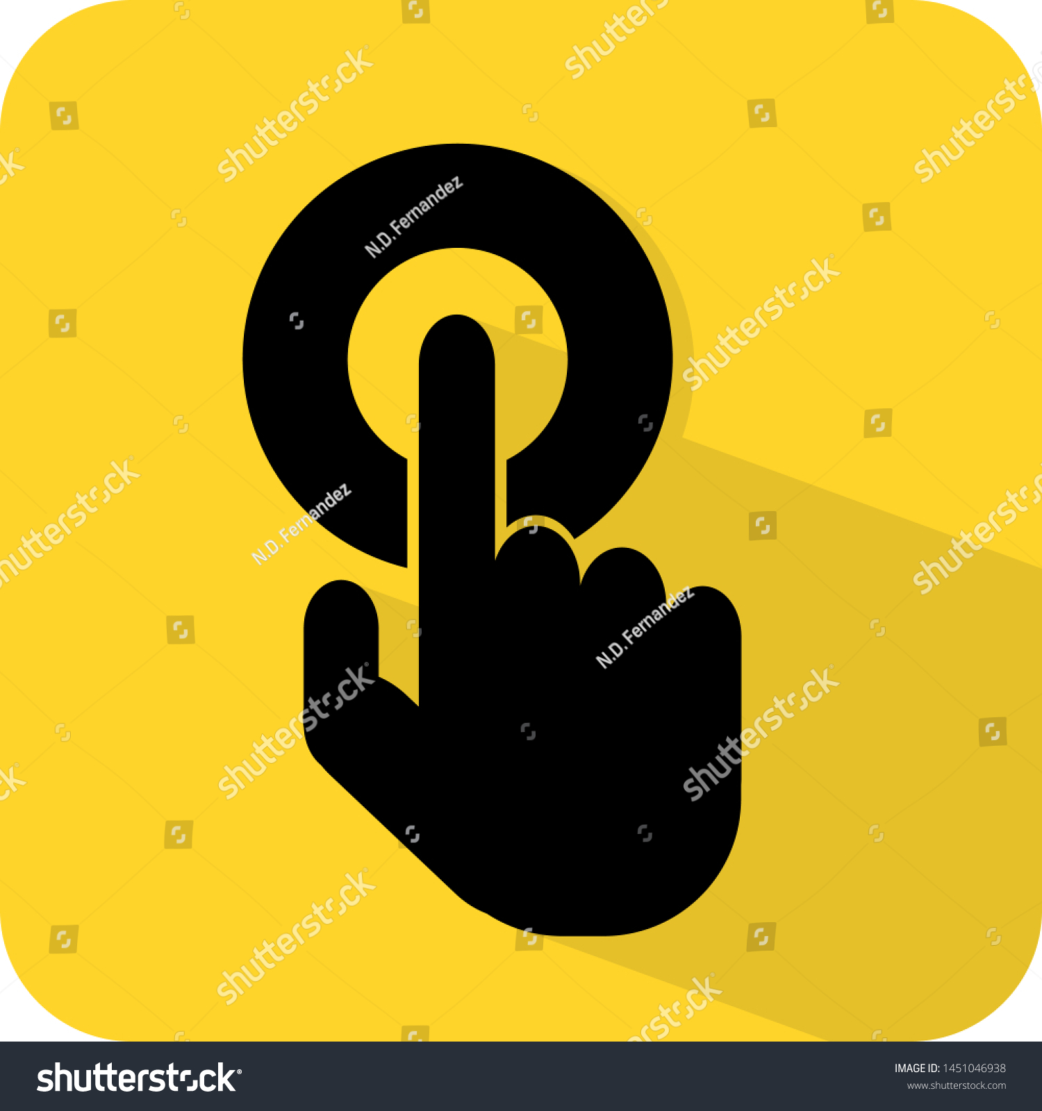 Click Logo Touch Here Button Widget Stock Vector (Royalty Free ...