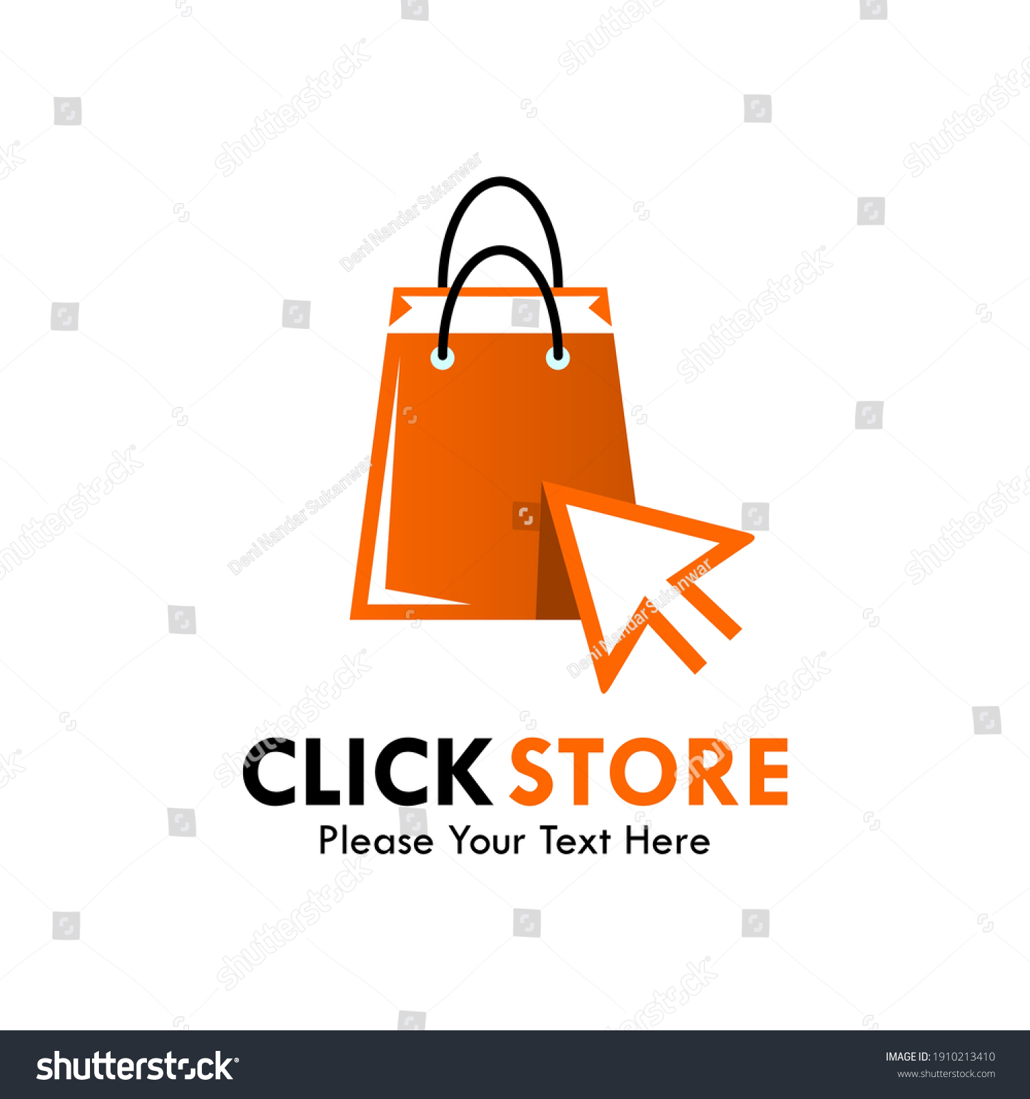 Click Store Logo Template Illustration Stock Vector (Royalty Free ...