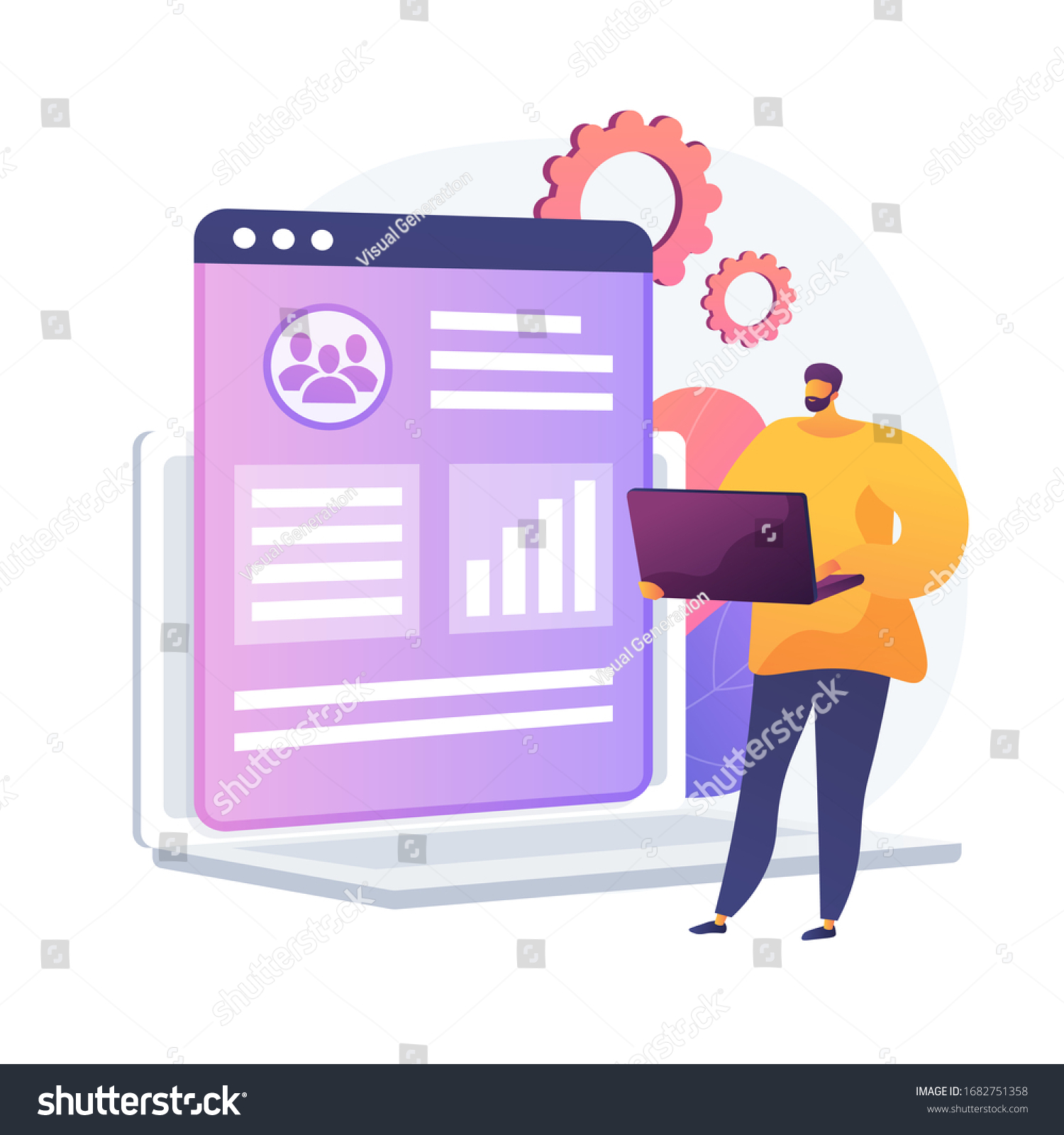 Client Database Analysis Marketing Strategy Crm Stock Vector (Royalty ... Client Database Analysis Marketing Strategy Crm Stock Vector (Royalty ...