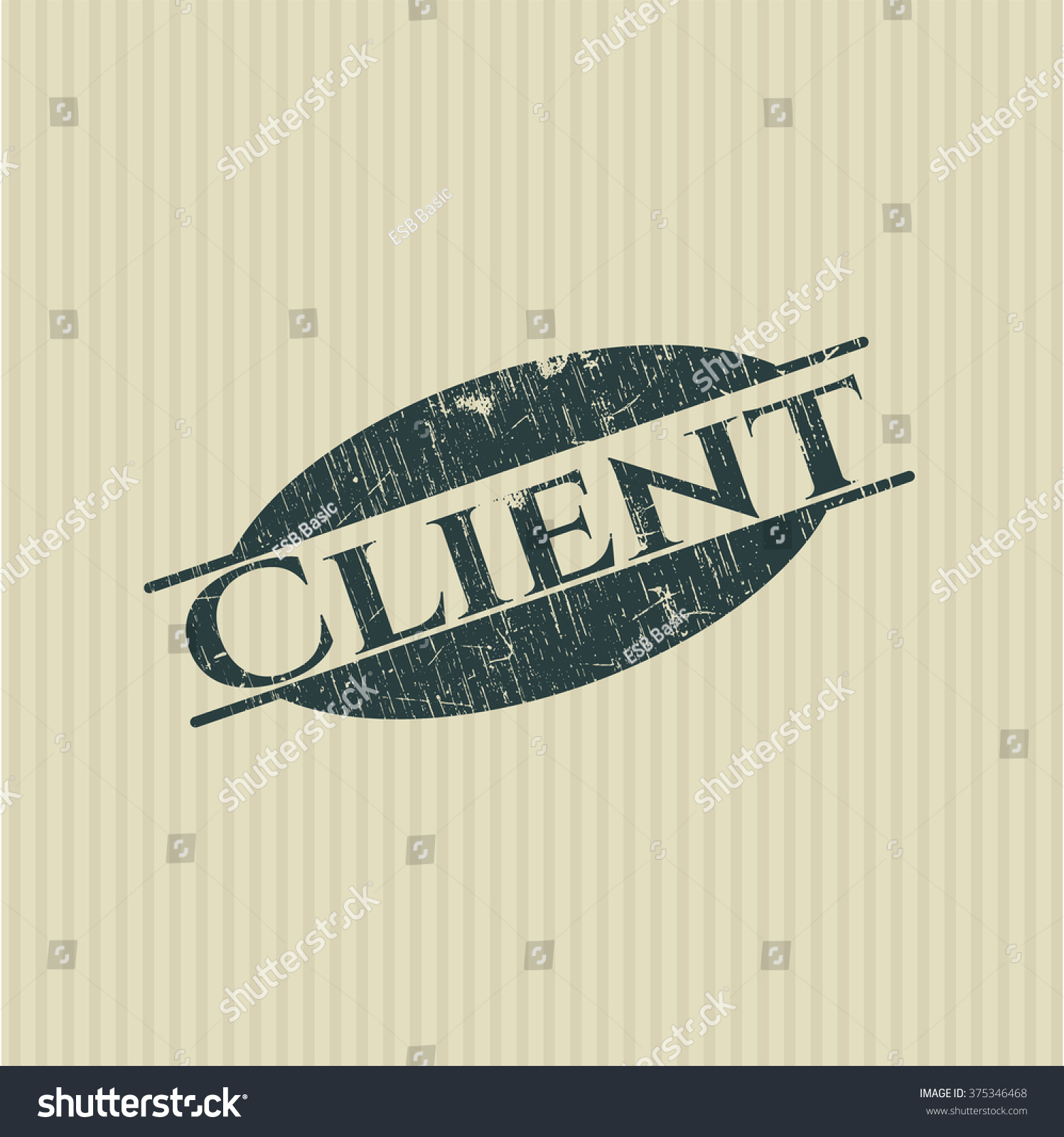 Client Grunge Style Stamp Stock Vector (Royalty Free) 375346468 ...