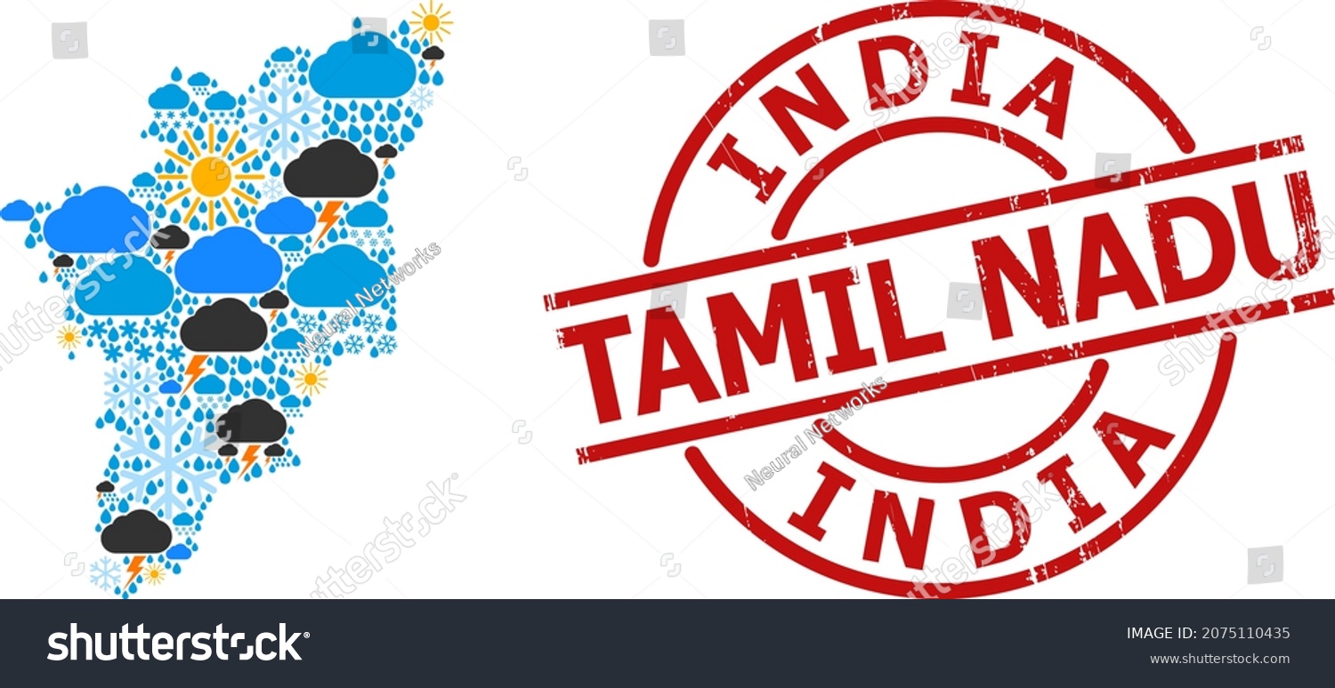 Climate Pattern Map Tamil Nadu State Stock Vector (Royalty Free) 2075110435 Climate Pattern Map Tamil Nadu State Stock Vector (Royalty Free) 2075110435