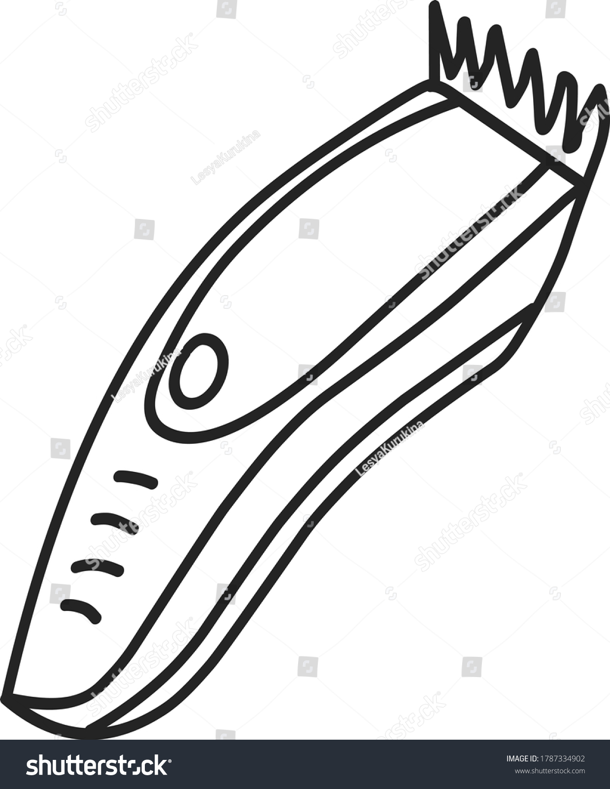 Clipper Doodle Illustration Vector Clipart Stock Vector (Royalty Free ...