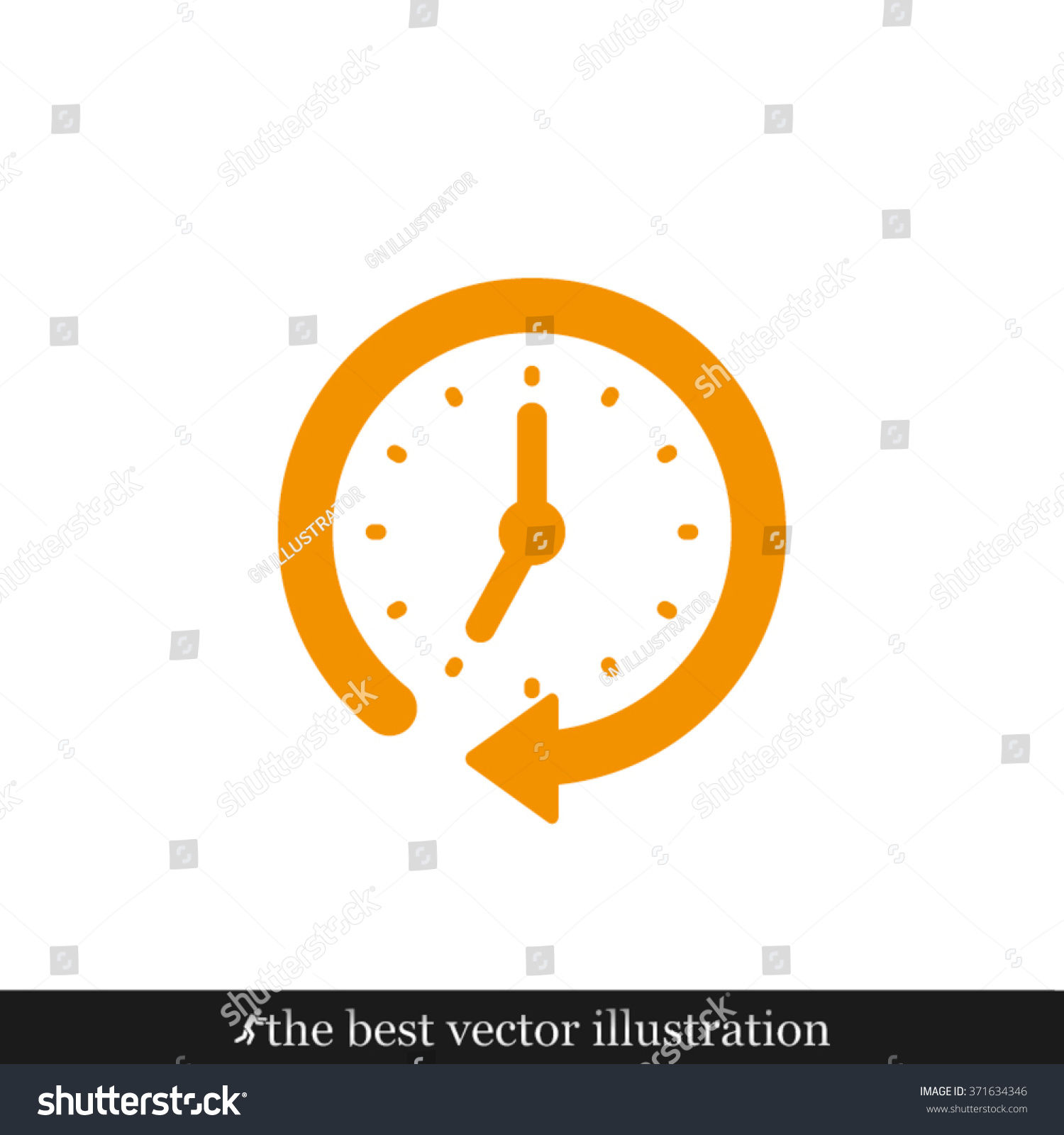 Clock Arrow Icon Vector Illustration Eps10 Stock Vector (Royalty Free ...
