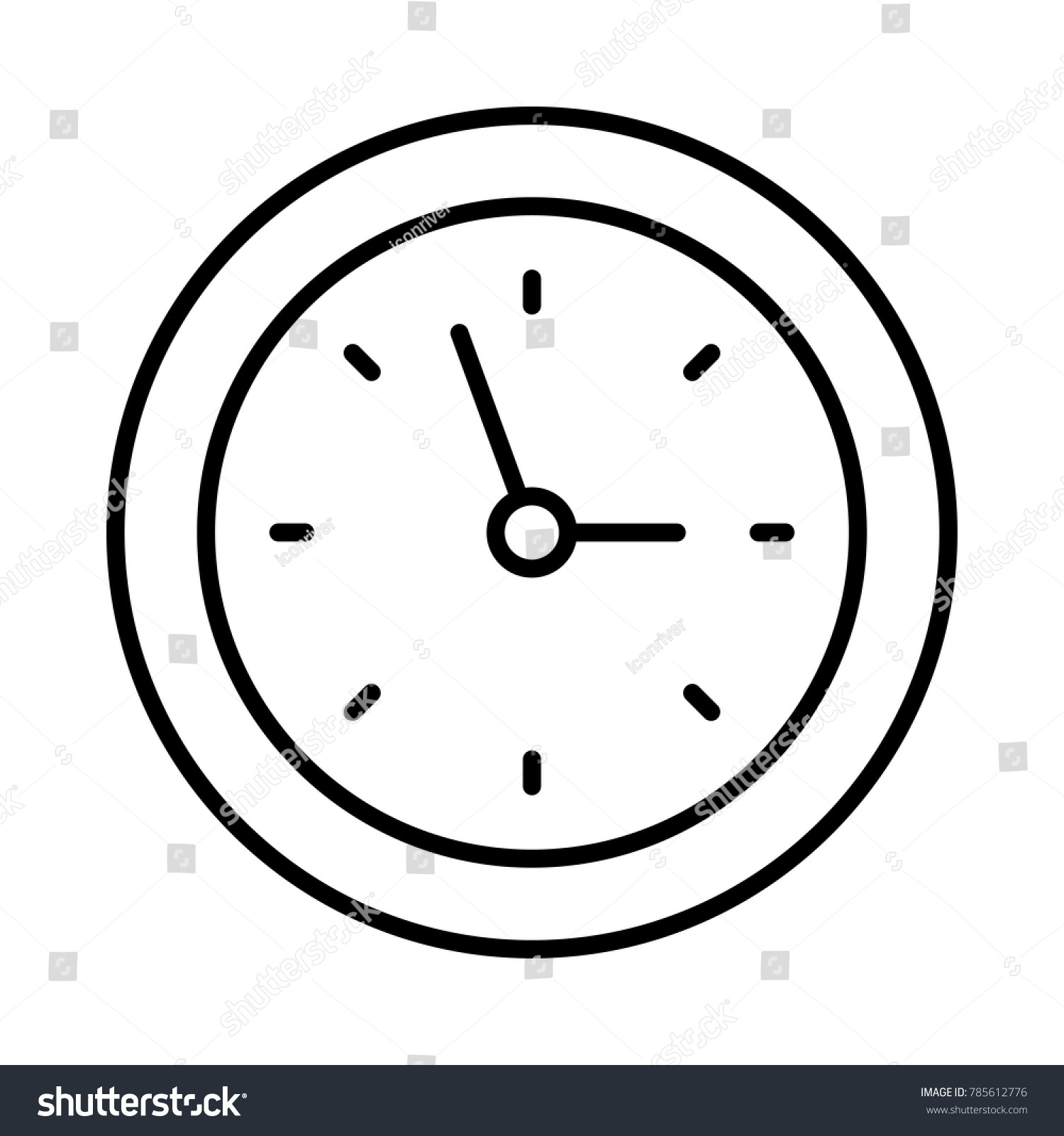 Clock Digital Marketing Stock Vector (Royalty Free) 785612776 ...
