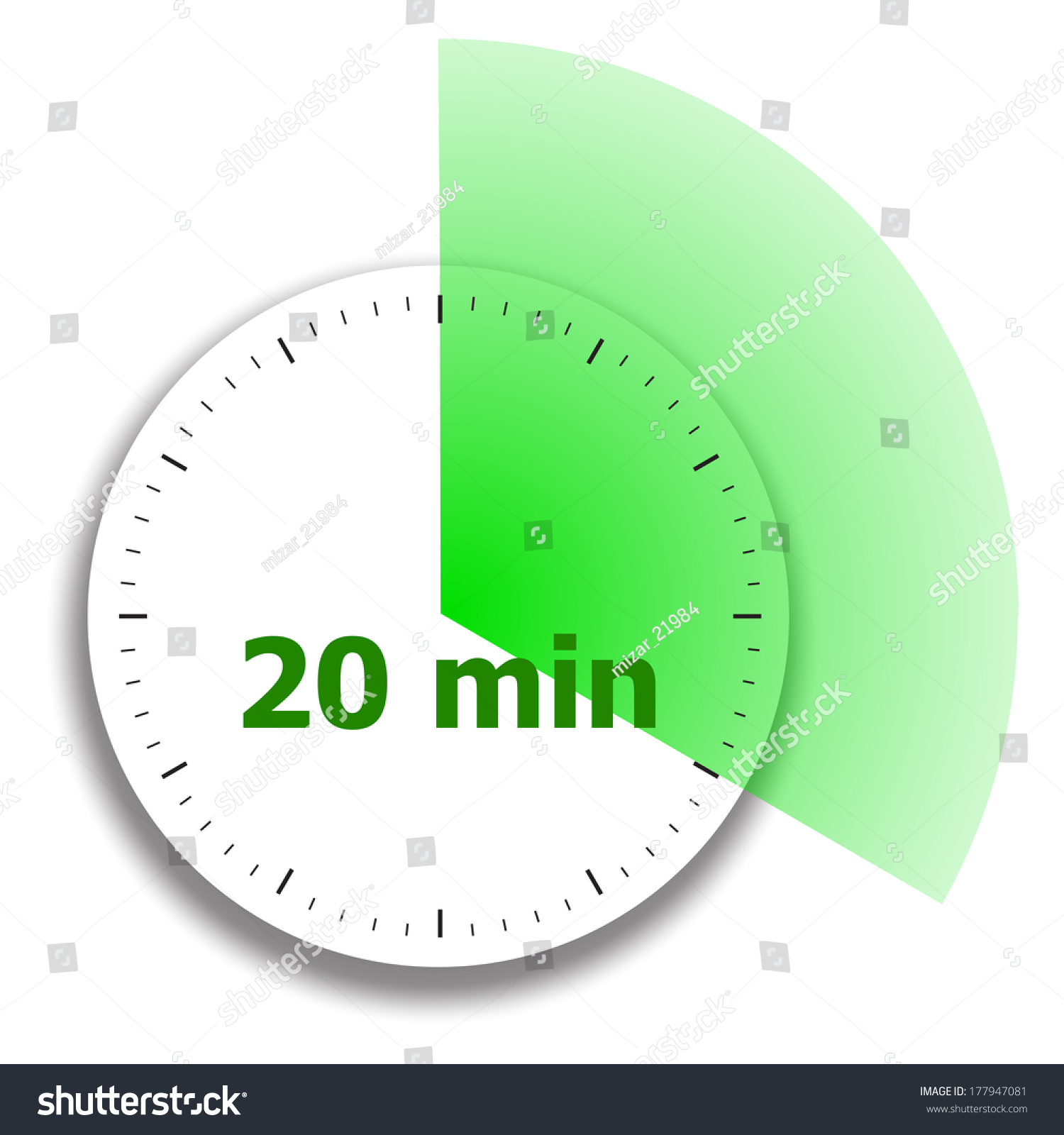 Clock Face Stopwatch On White Background Stock Vector (Royalty Free ...
