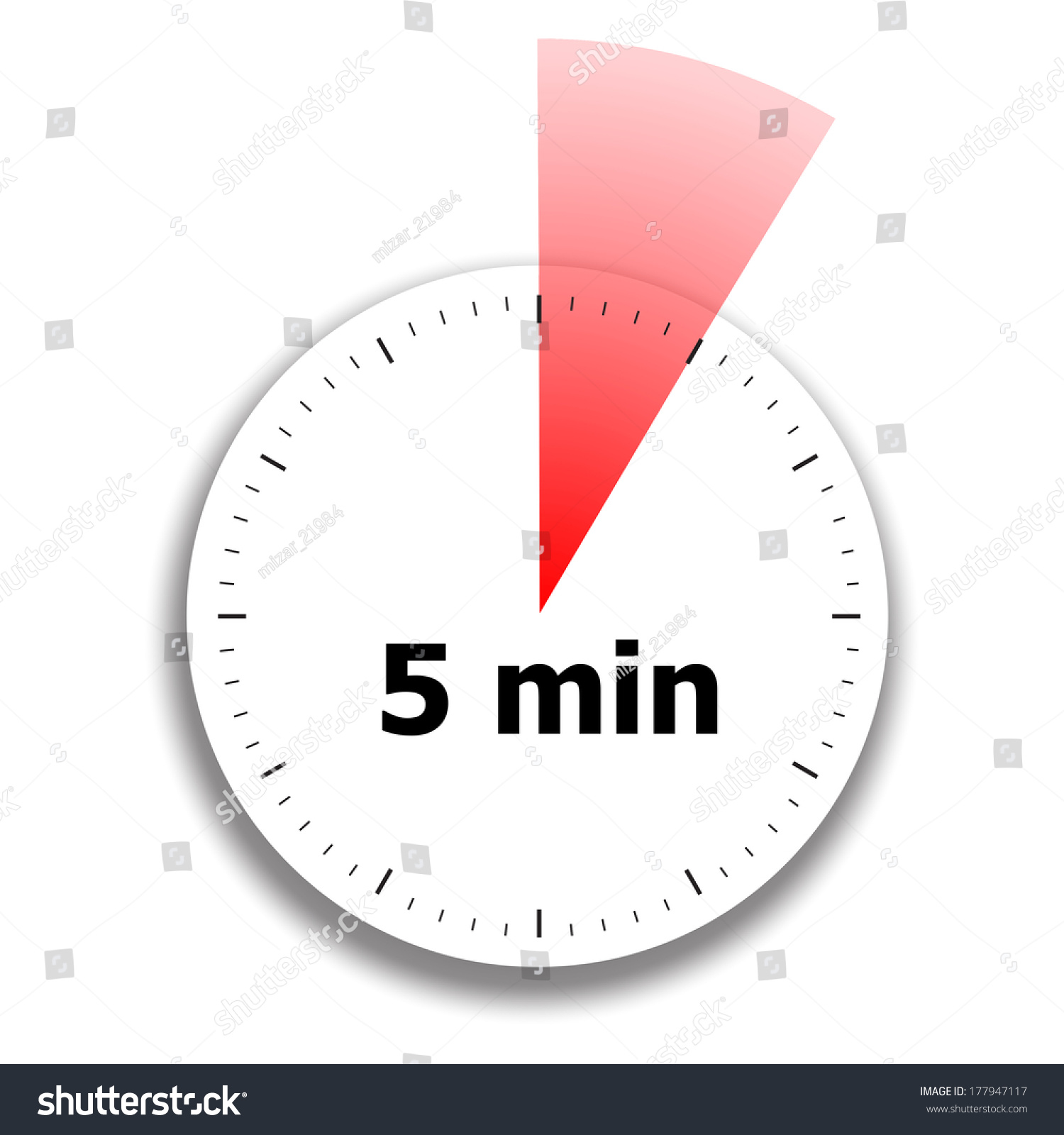 Clock Face Stopwatch On White Background Stock Vector (Royalty Free ...