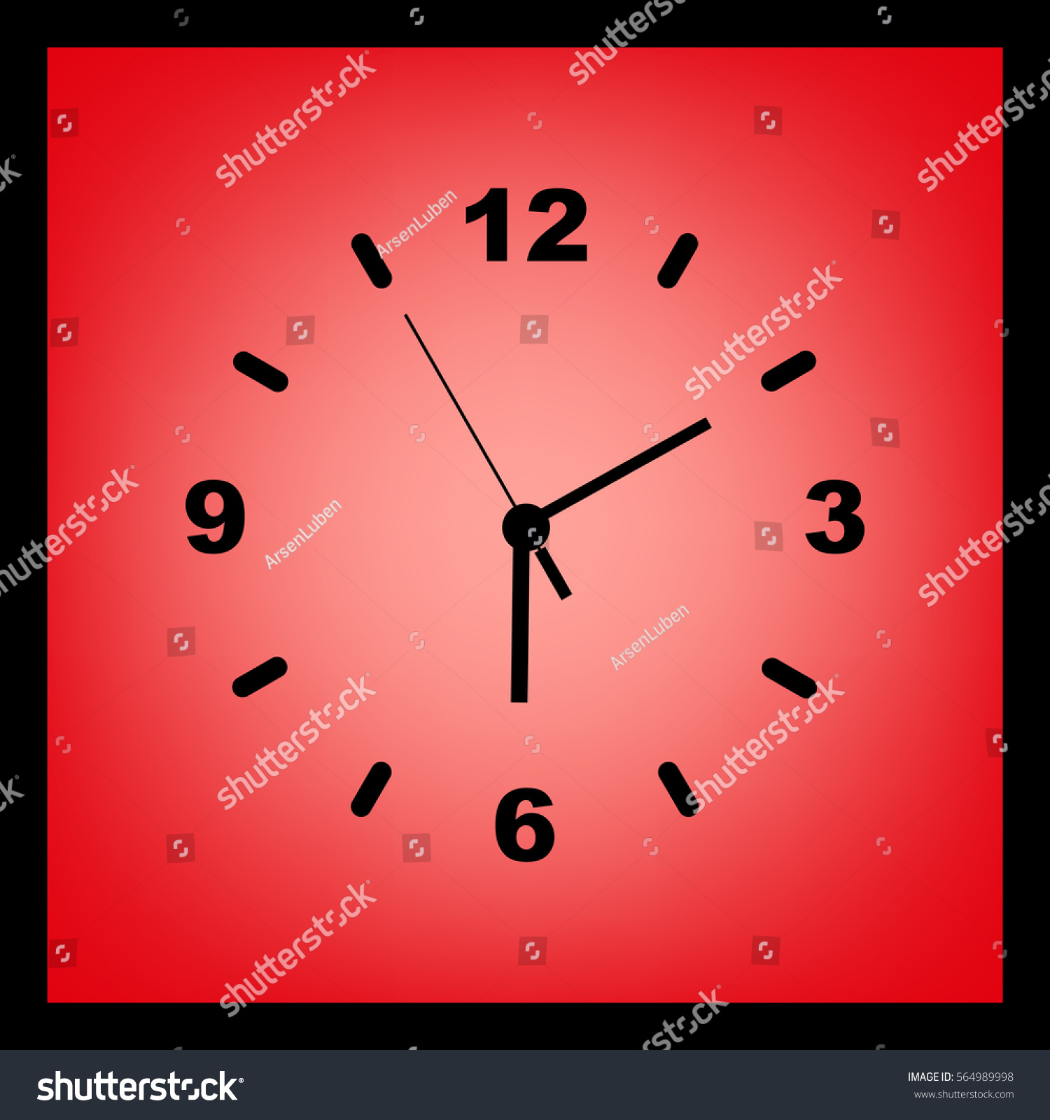 Clock Face Vector Icon Watch Icon Stock Vector (Royalty Free) 564989998 ...