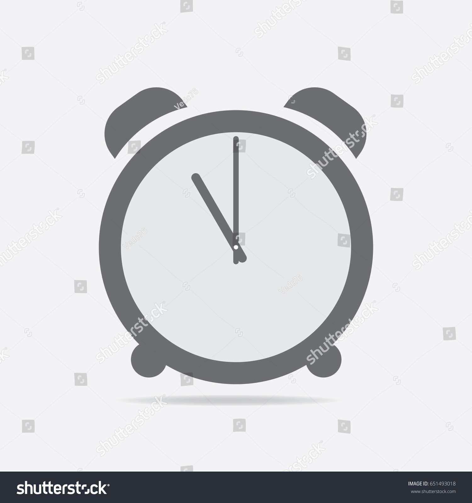 Clock Icon 11 Oclock Vector Illustration Stock Vector (Royalty Free ...