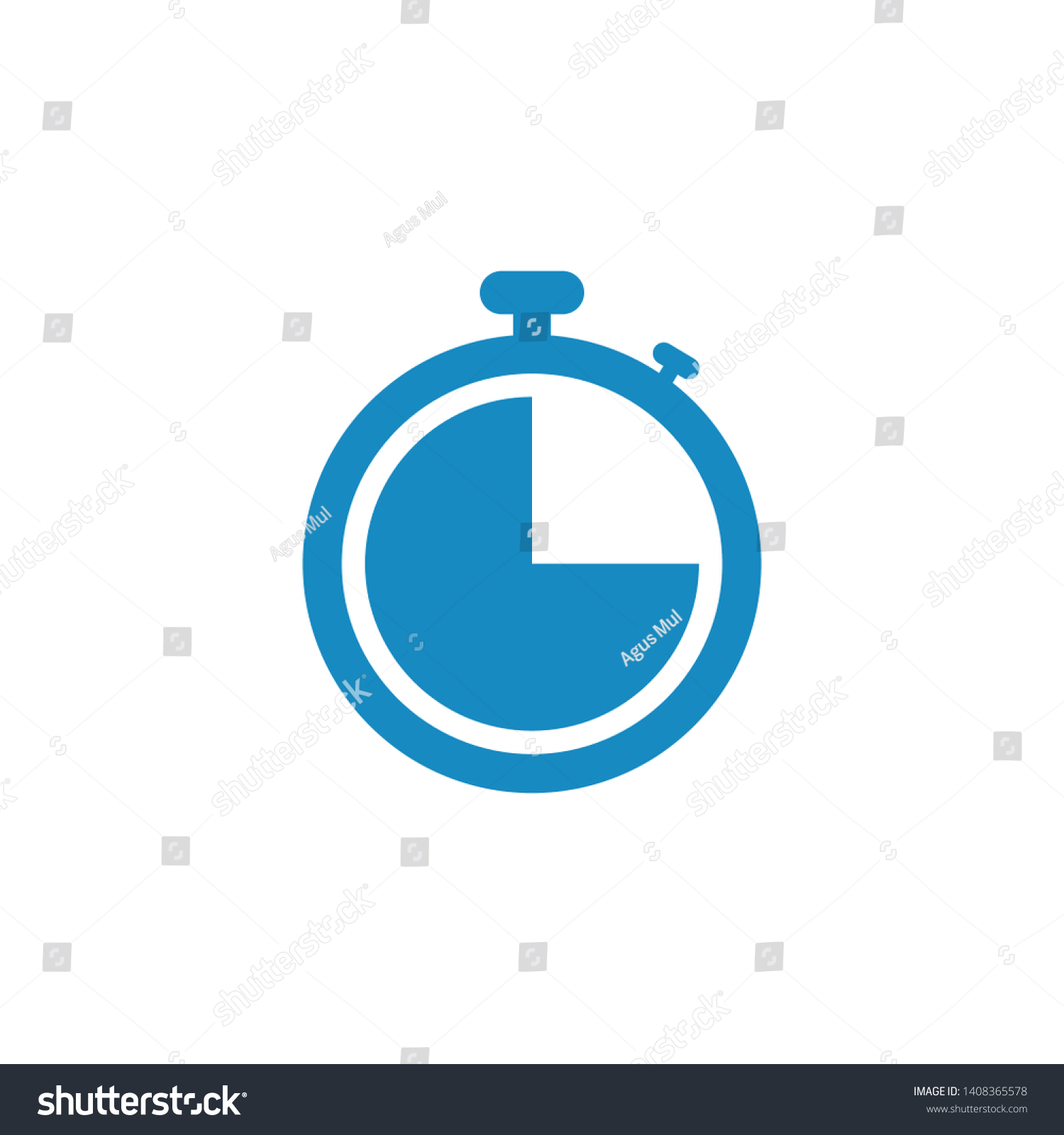 Clock Icon Symbol Clock Icon Sign Stock Vector (Royalty Free ...
