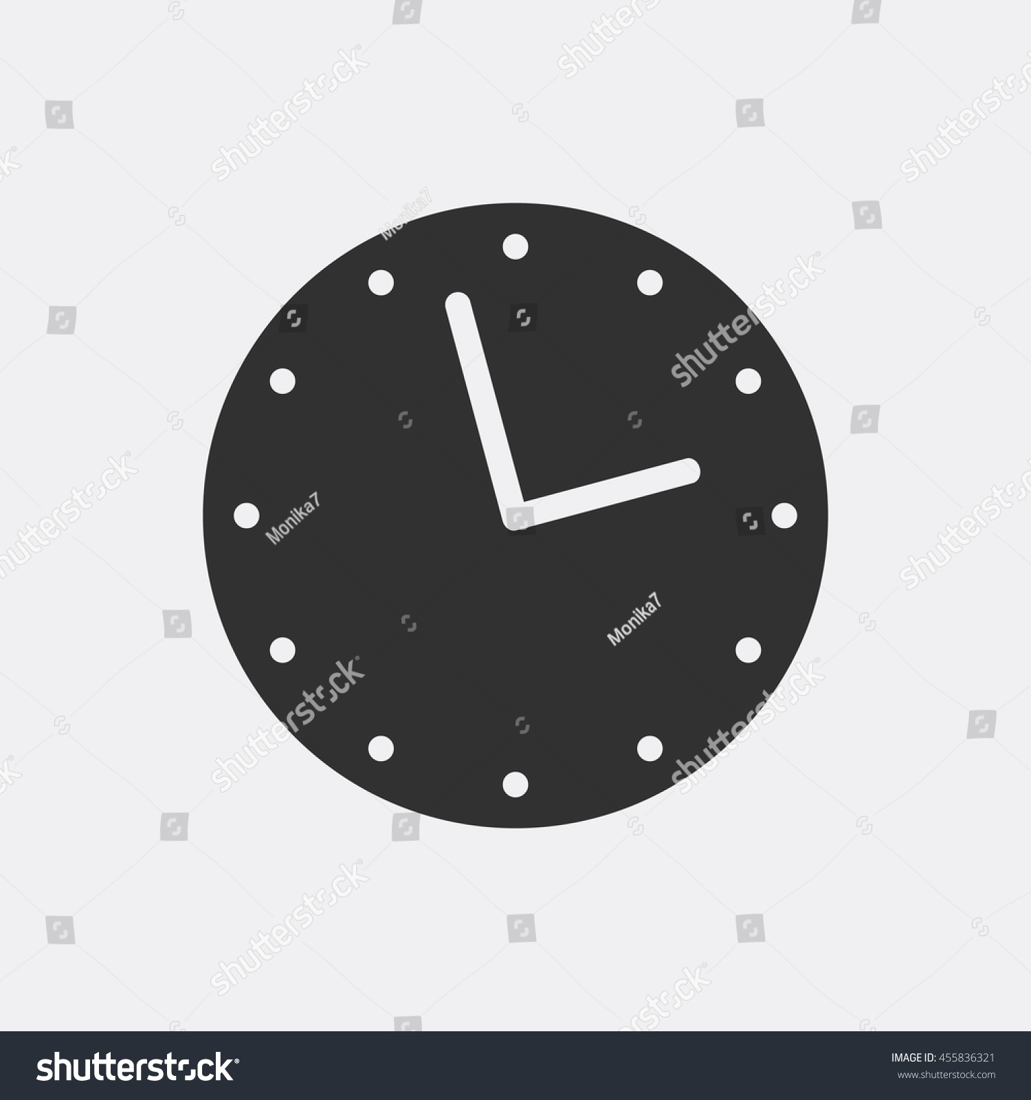 Clock Icon Time Icon Vector Illustration Stock Vector (Royalty Free ...