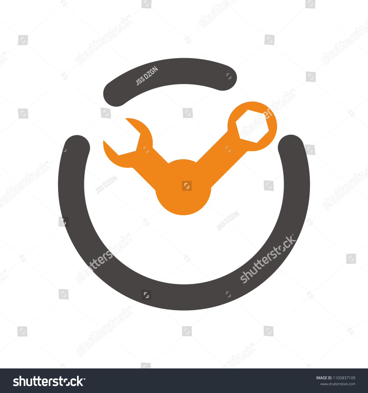 Clock Logo Time Icon Period Symbol Stock Vector (Royalty Free) 1105837109