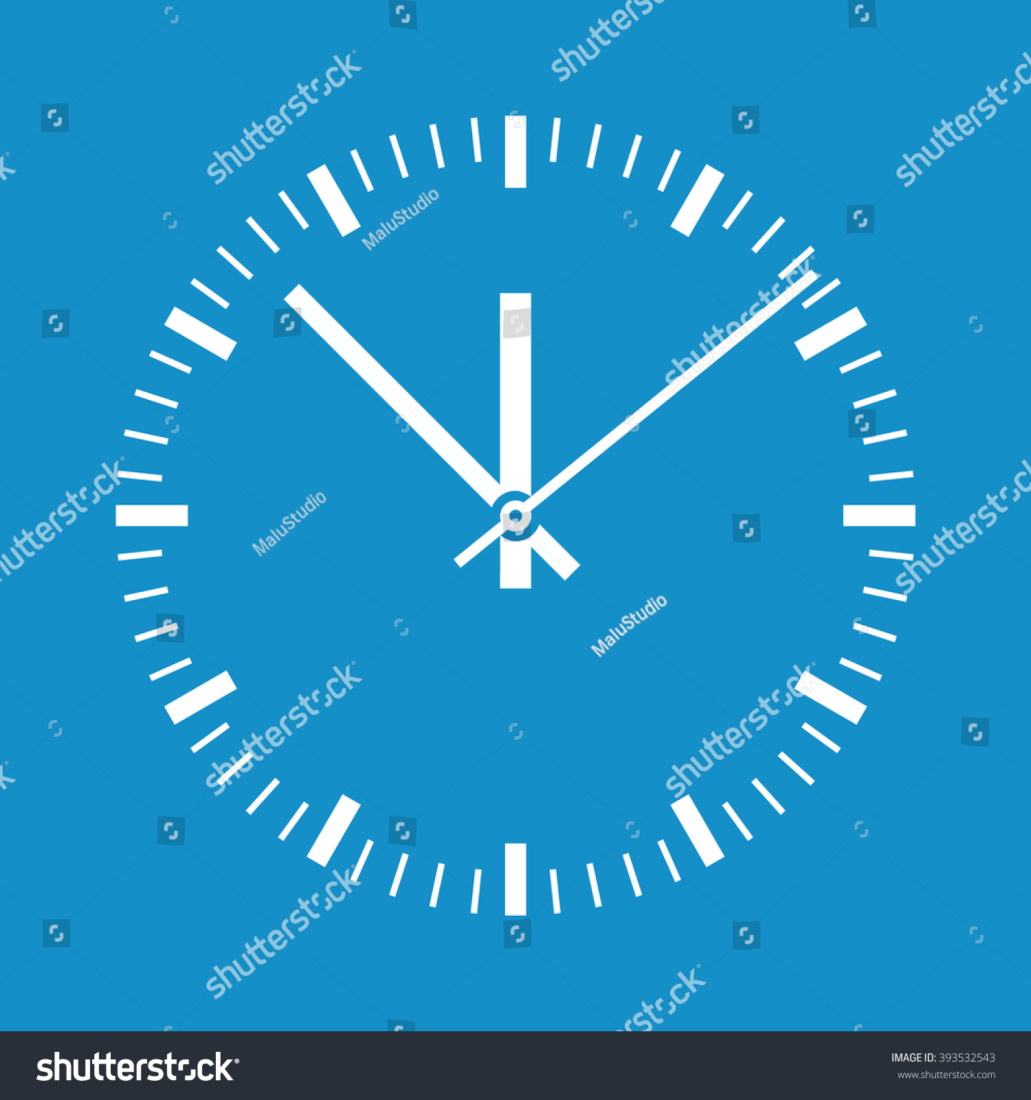 Clock Sign Vector Illustration Stock Vector (Royalty Free) 393532543 ...