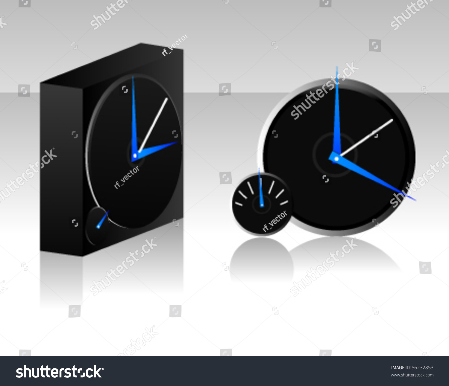 Clocks Stock Vector (Royalty Free) 56232853 | Shutterstock