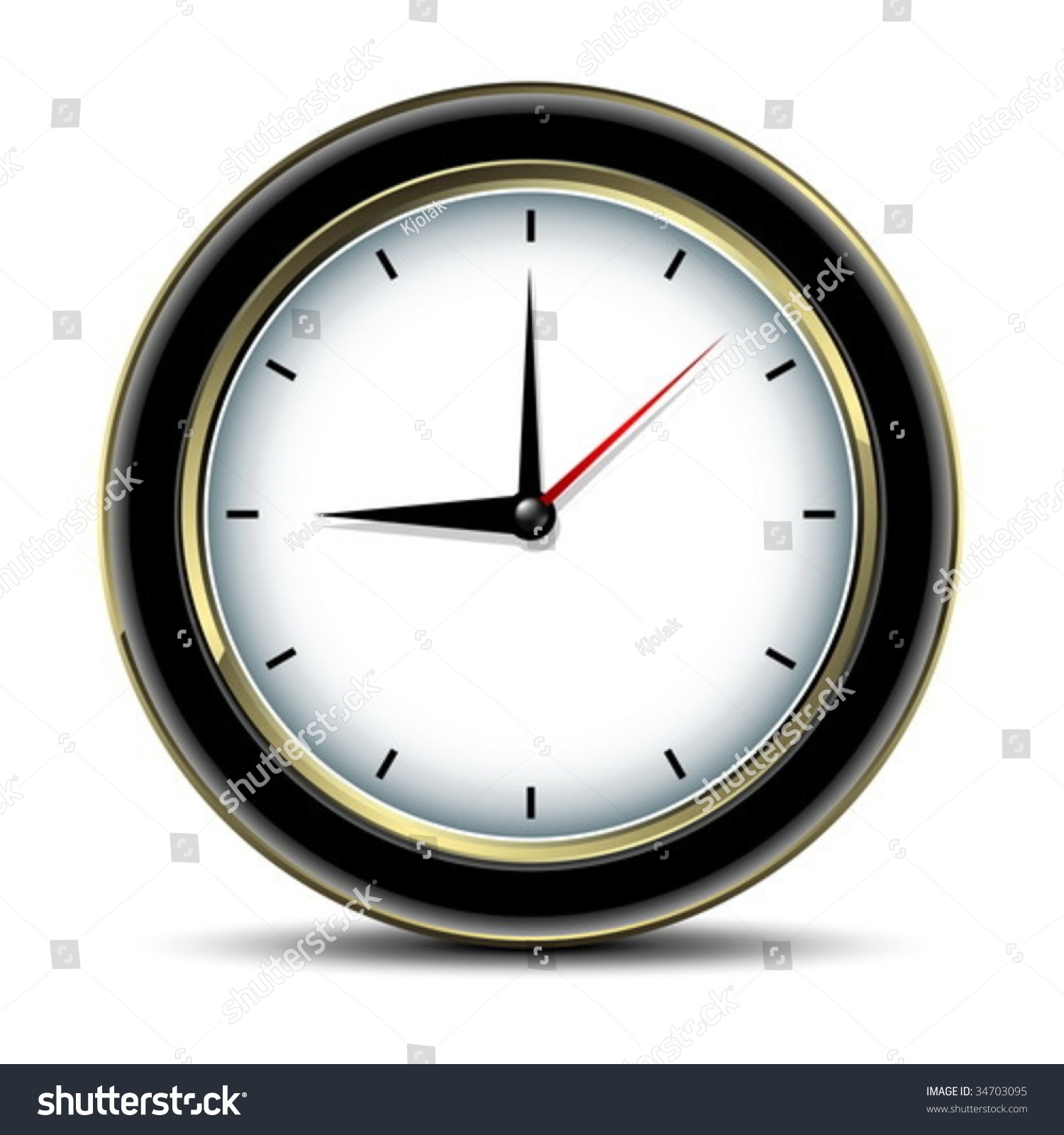 Clocks Detailed Icon Stock Vector (Royalty Free) 34703095 | Shutterstock