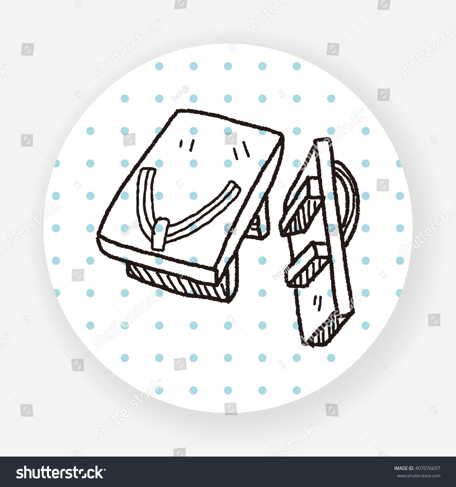 Clogs Shoe Doodle Stock Vector (Royalty Free) 407076697