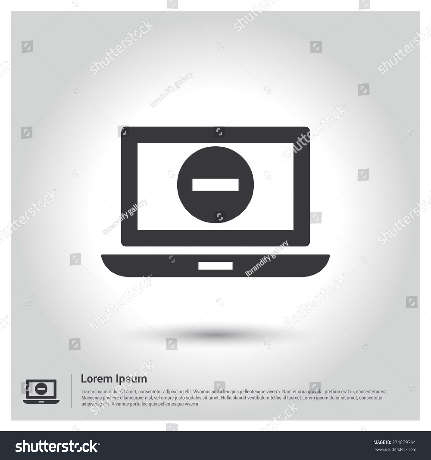 Close Application Laptop Concept Icon Stock Vector (Royalty Free ...