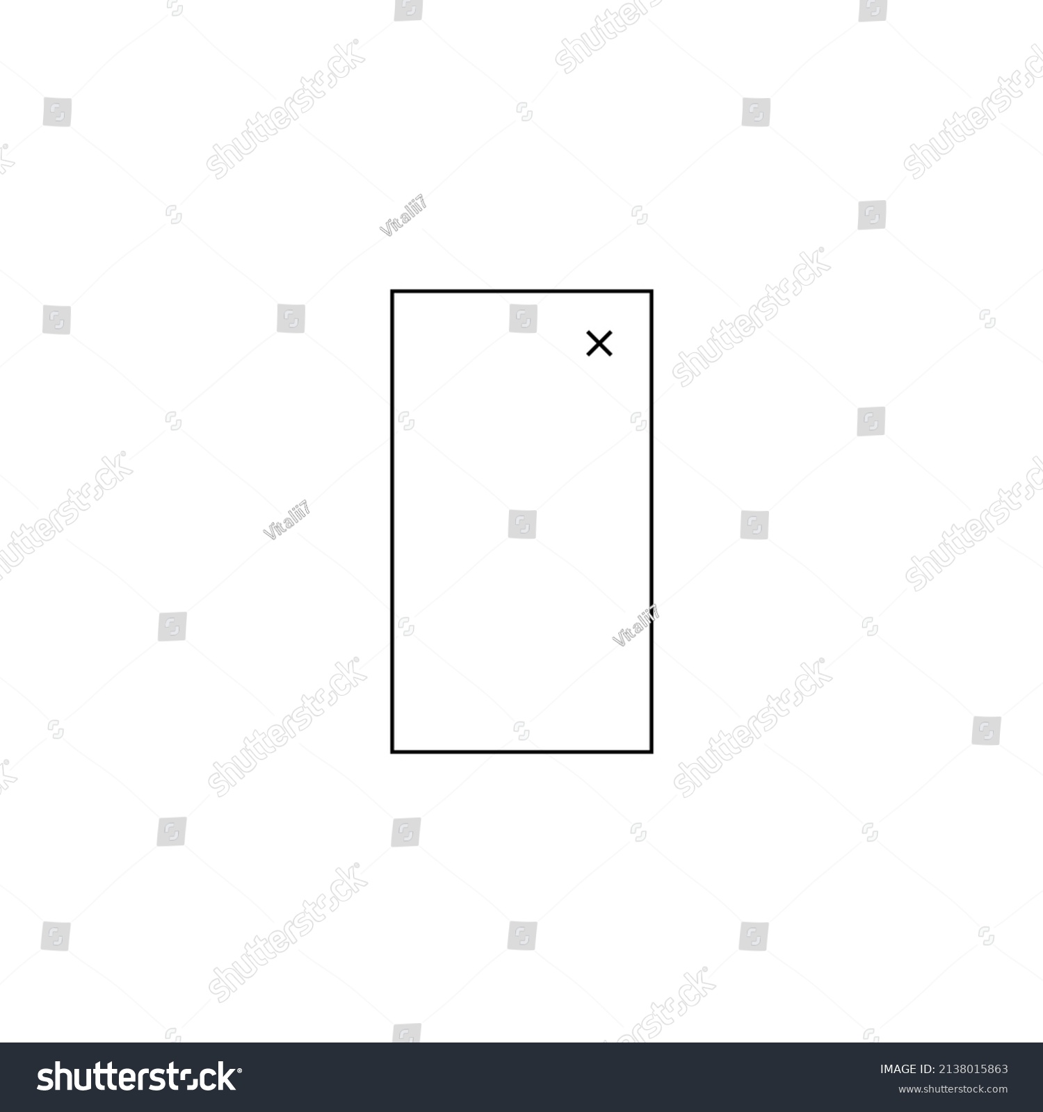 Close Tab On White Background Stock Vector (Royalty Free) 2138015863 ...