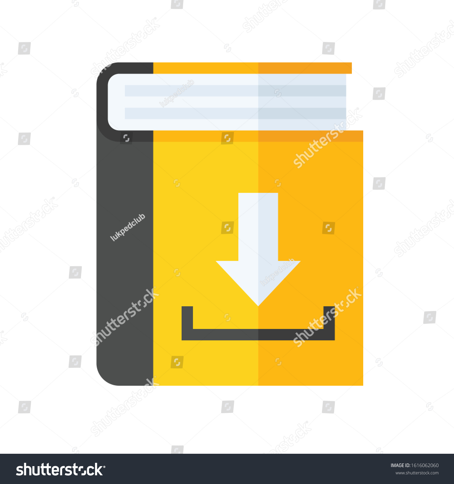 Closed Book Vector Illustration Flat Design Stock Vector (Royalty Free ...