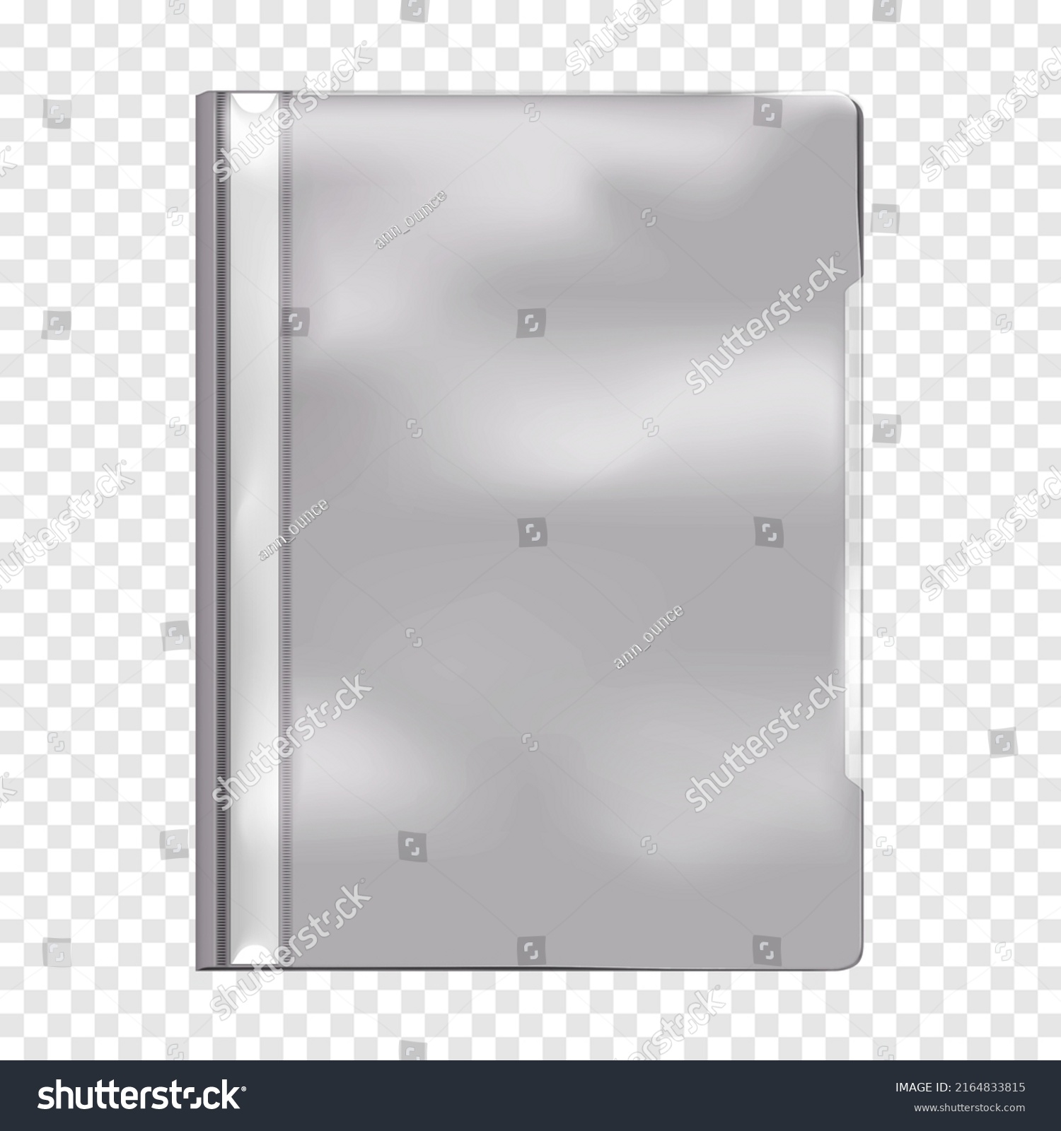 Closed Plastic File Folder Realistic Mockup Stock Vector (Royalty Free ...