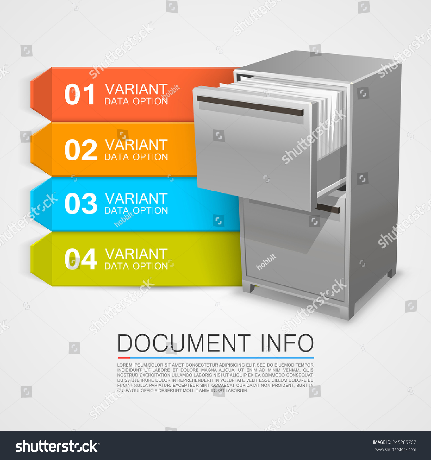 Closet Safe Documents Info Vector Illustration Stock Vector (Royalty ...