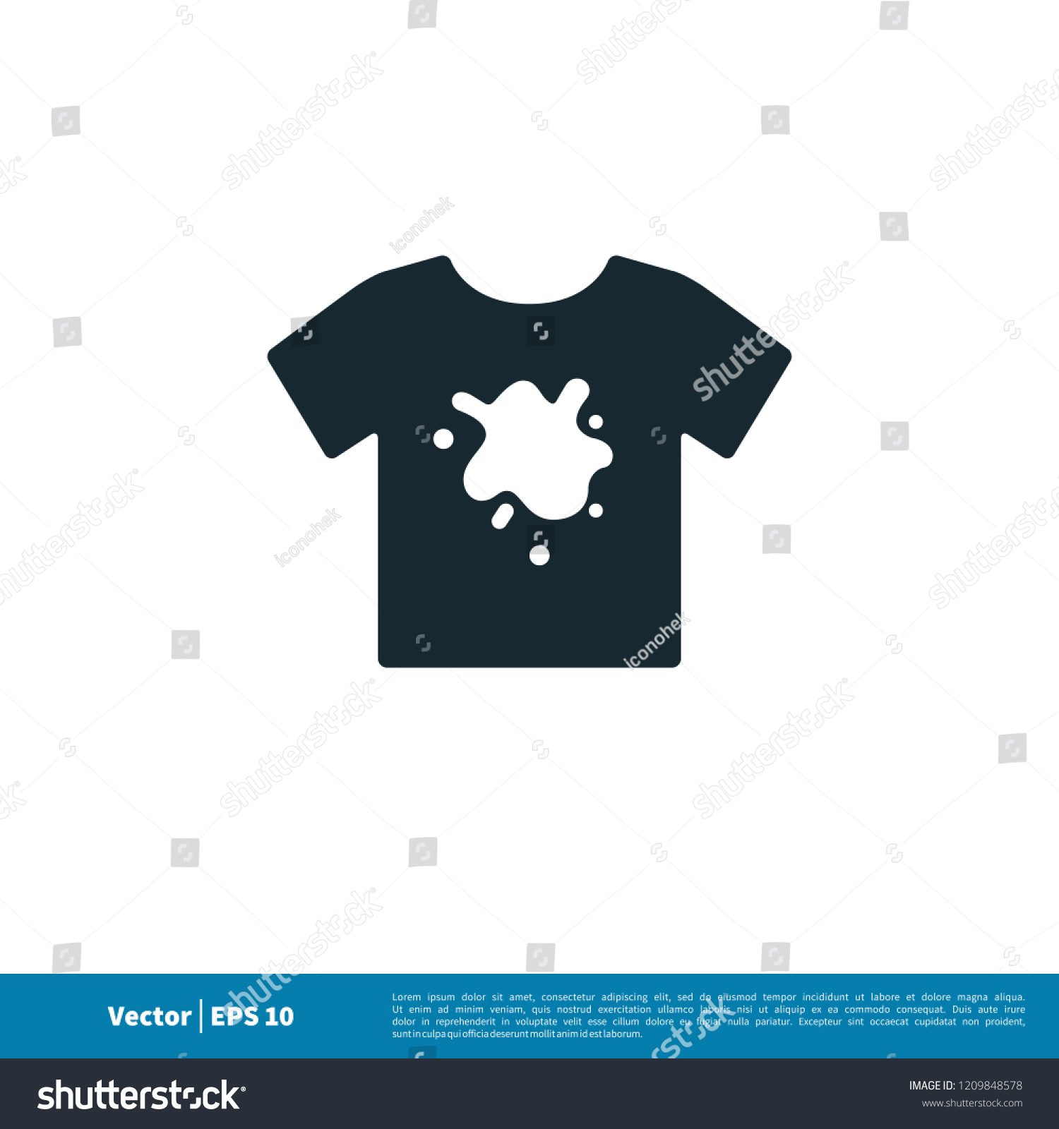 Cloth Laundry Dirty Icon Vector Stock Vector (Royalty Free) 1209848578