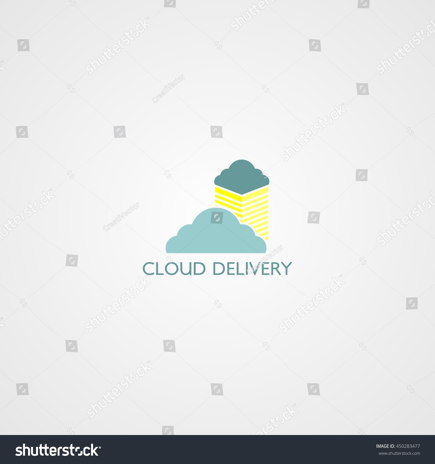 Cloud Delivery Logo Design Template Stock Vector (Royalty Free ...
