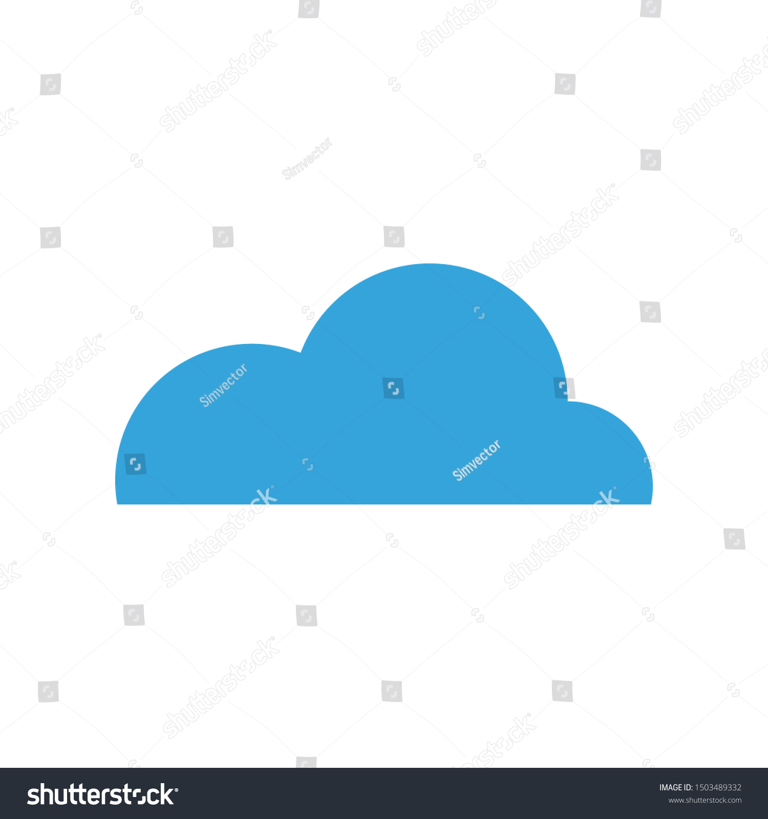 Cloud Graphic Design Template Vector Isolated Stock Vector (Royalty ...