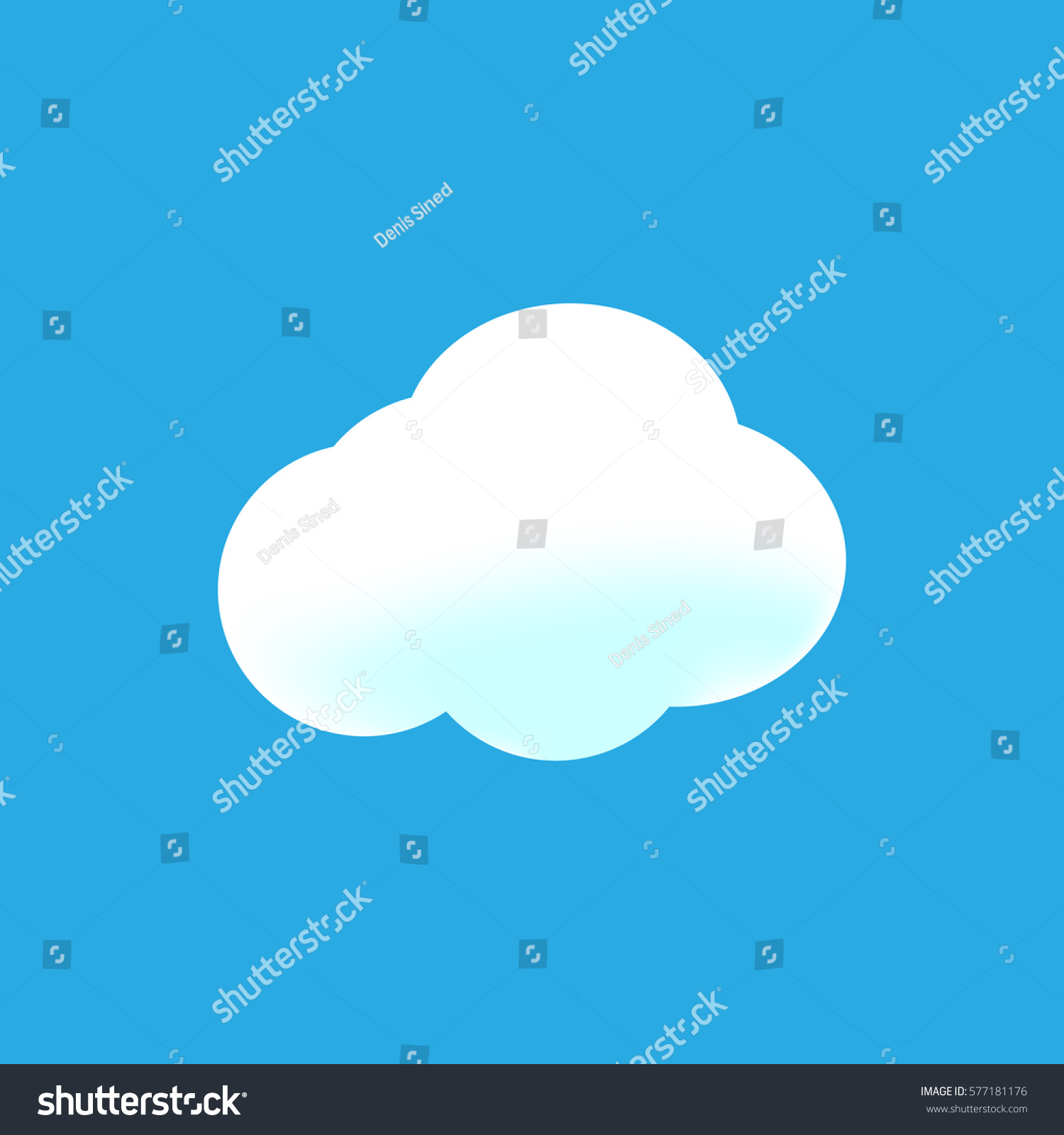 Cloud Icon Symbol Design Template Vector Stock Vector (Royalty Free ...