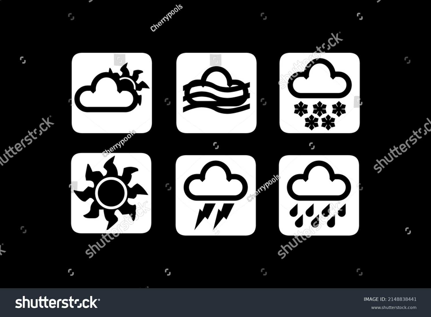 Cloud Weather Icon Symbol Vector Design Stock Vector (Royalty Free ...
