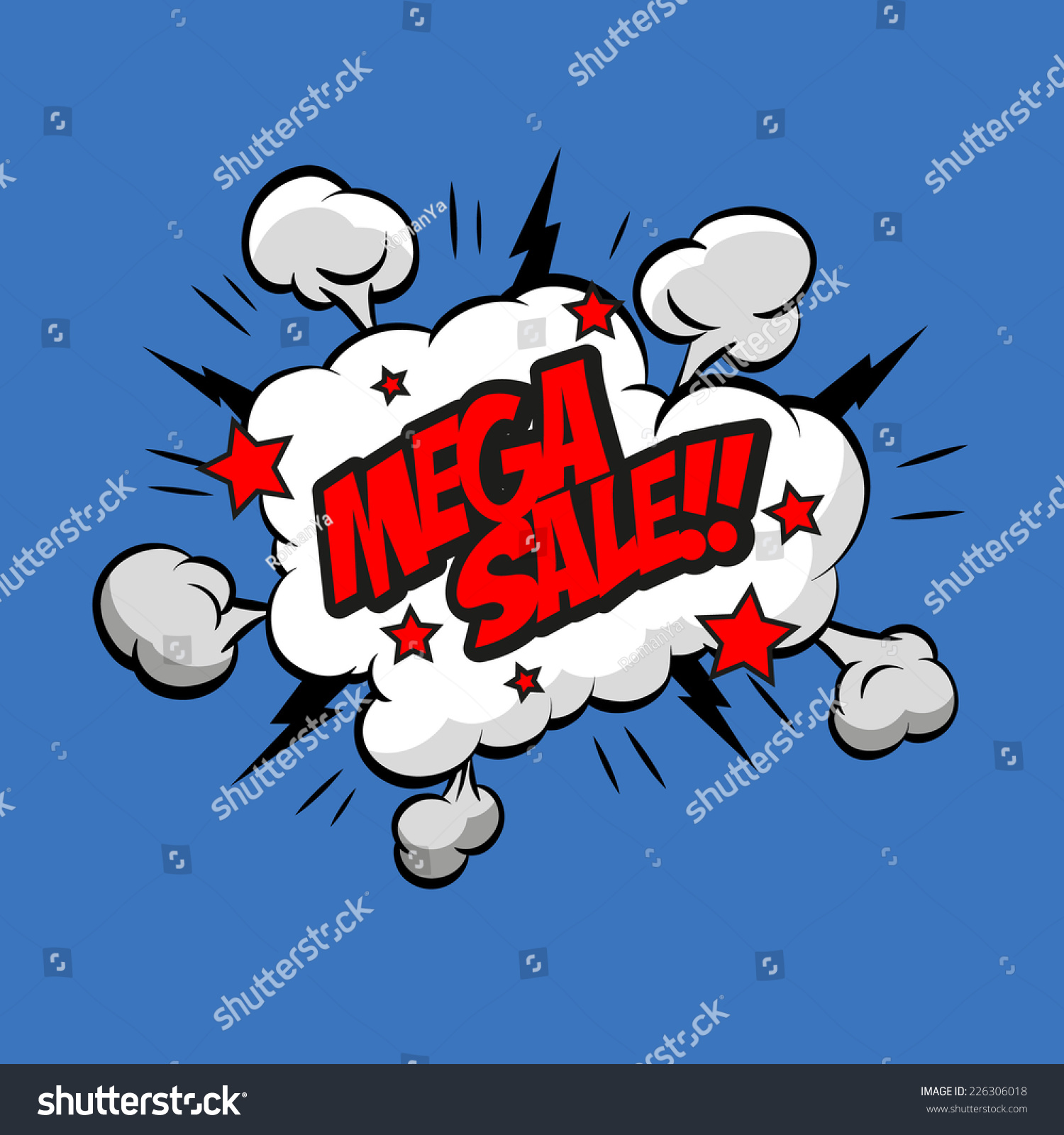 Clouds Boom Backgrounds Vector Illustration Stock Vector (Royalty Free ...