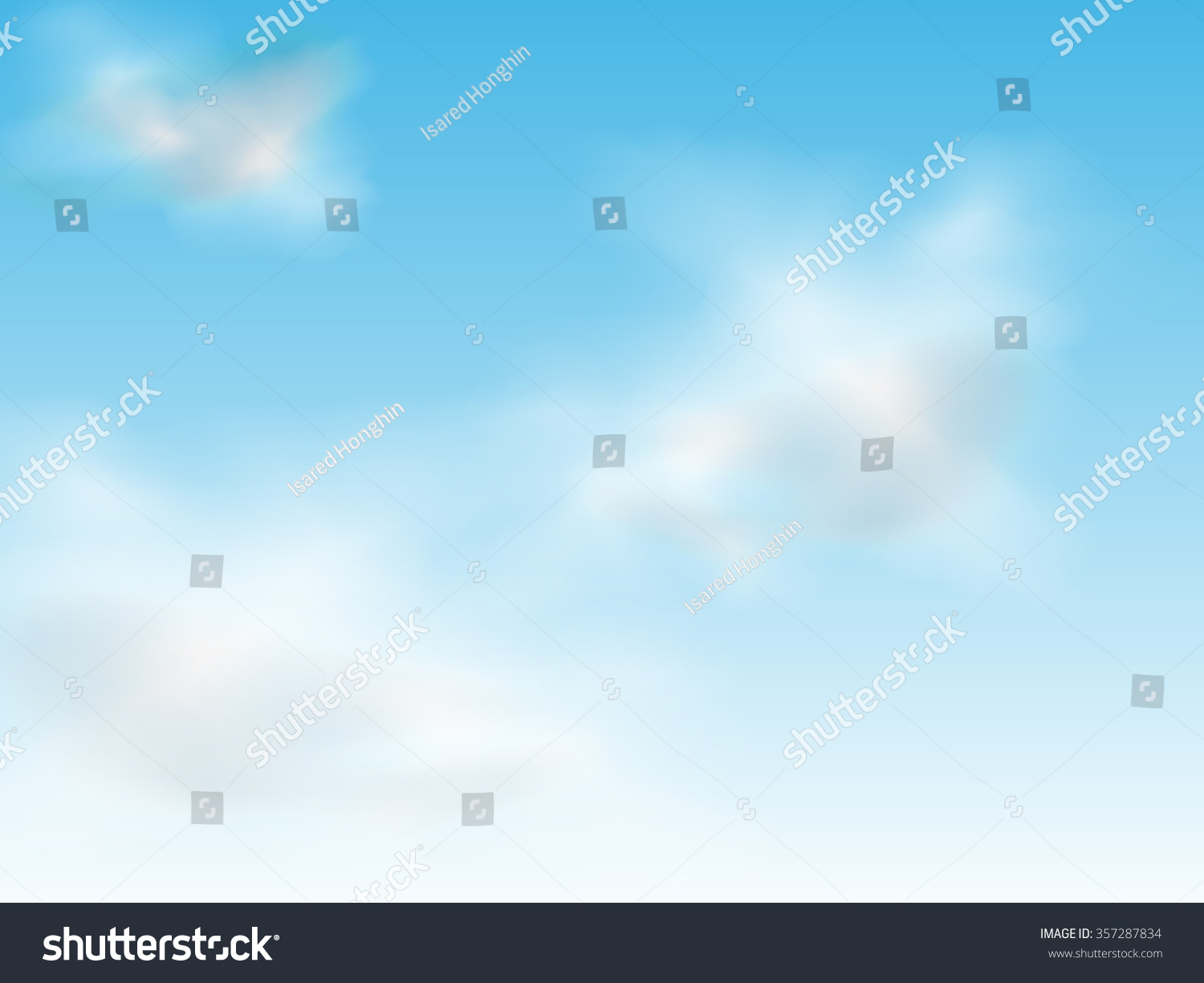 Clouds Blue Sky Vector Illustrator Stock Vector (Royalty Free ...