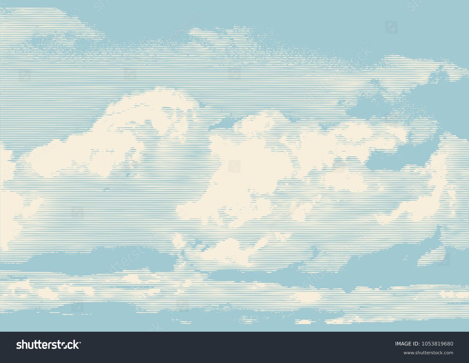 981 Sky clouds woodcut Images, Stock Photos & Vectors | Shutterstock