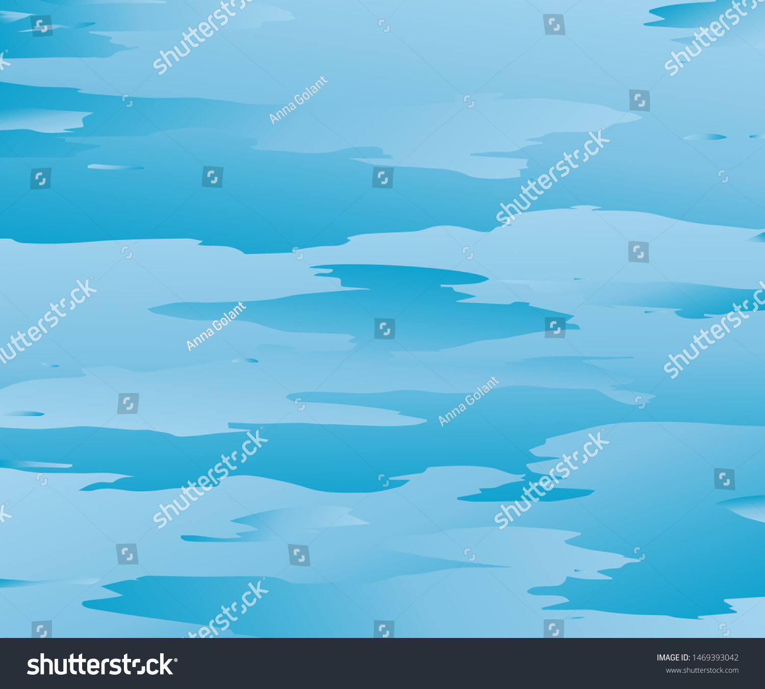 Cloudy Sky Vector Graphics Blue Gradient: vector de stock (libre de ...