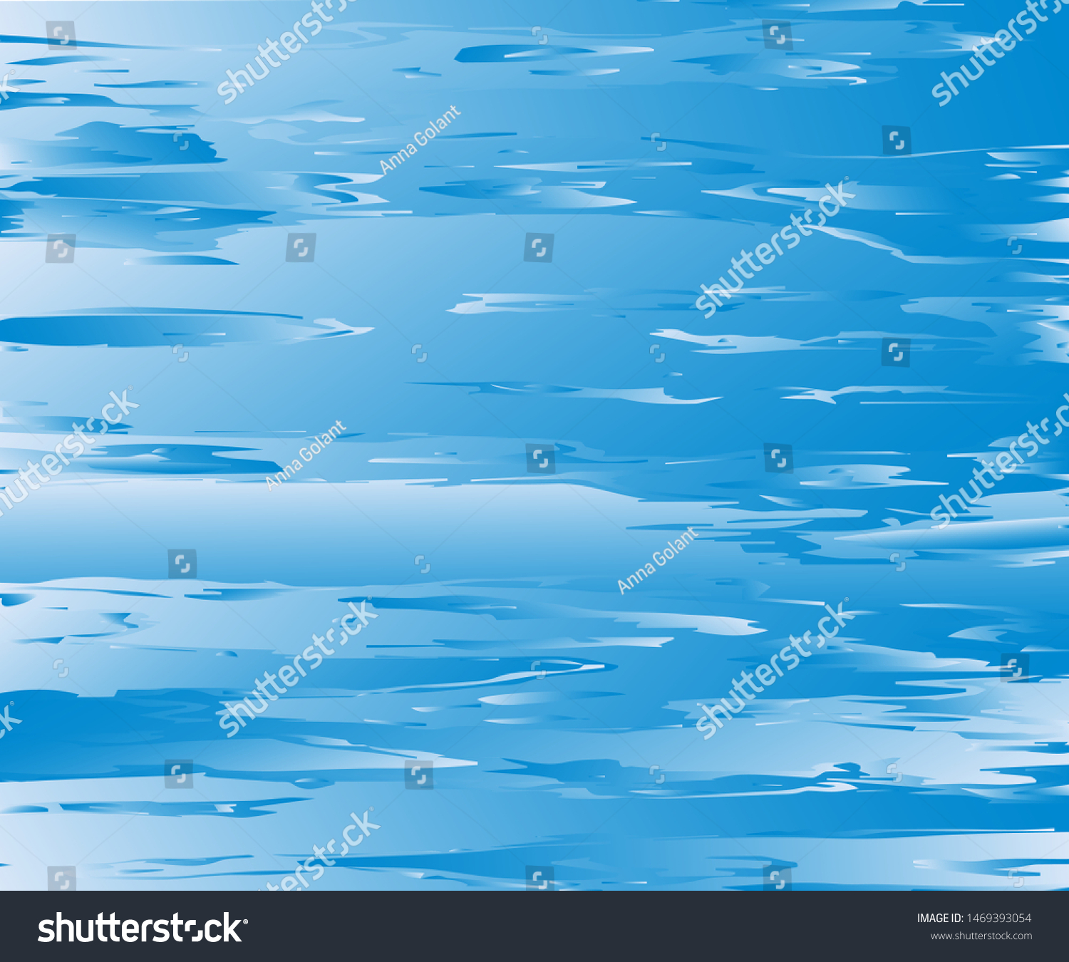 Cloudy Sky Vector Graphics Blue Gradient Stock Vector (Royalty Free ...