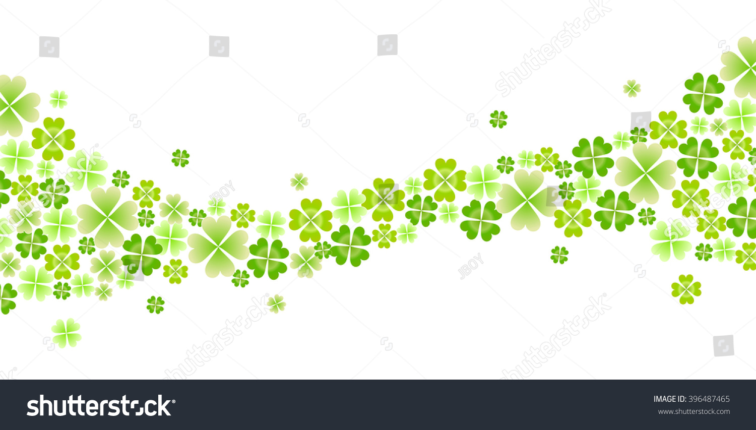 Clover Fresh Green Landscape Background Stock Vector (Royalty Free ...