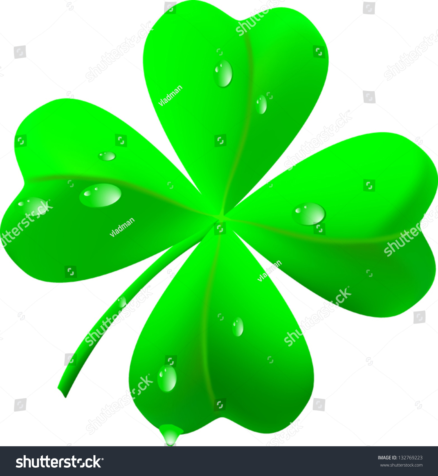 Clover Illustrations Vector Art Stock Vector (Royalty Free) 132769223