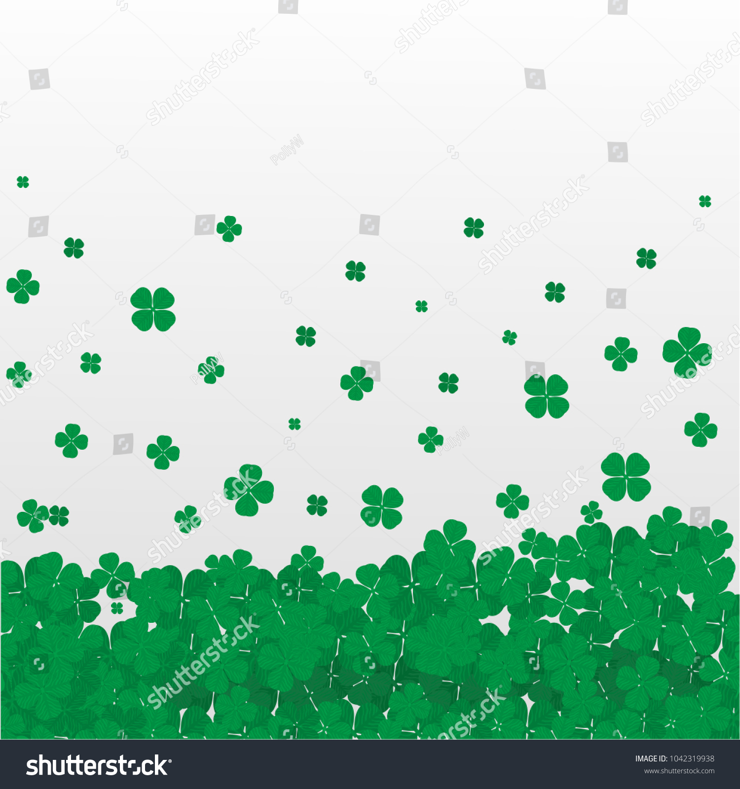 Clover Leaf Abstract White Backgroundvector Illustration Stock Vector ...