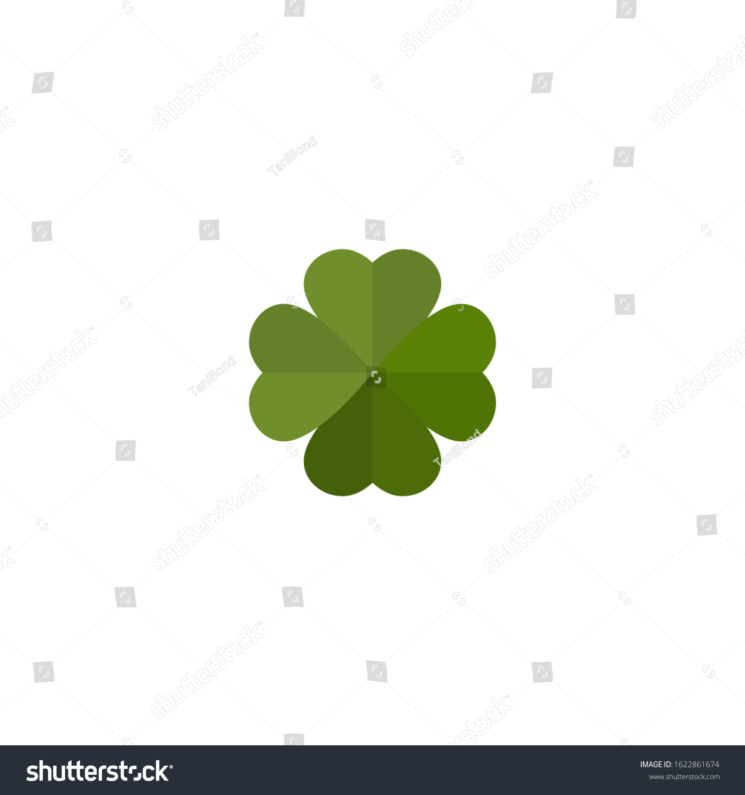 Clover Leaf Icon Symbol Simple Design Stock Vector (Royalty Free ...