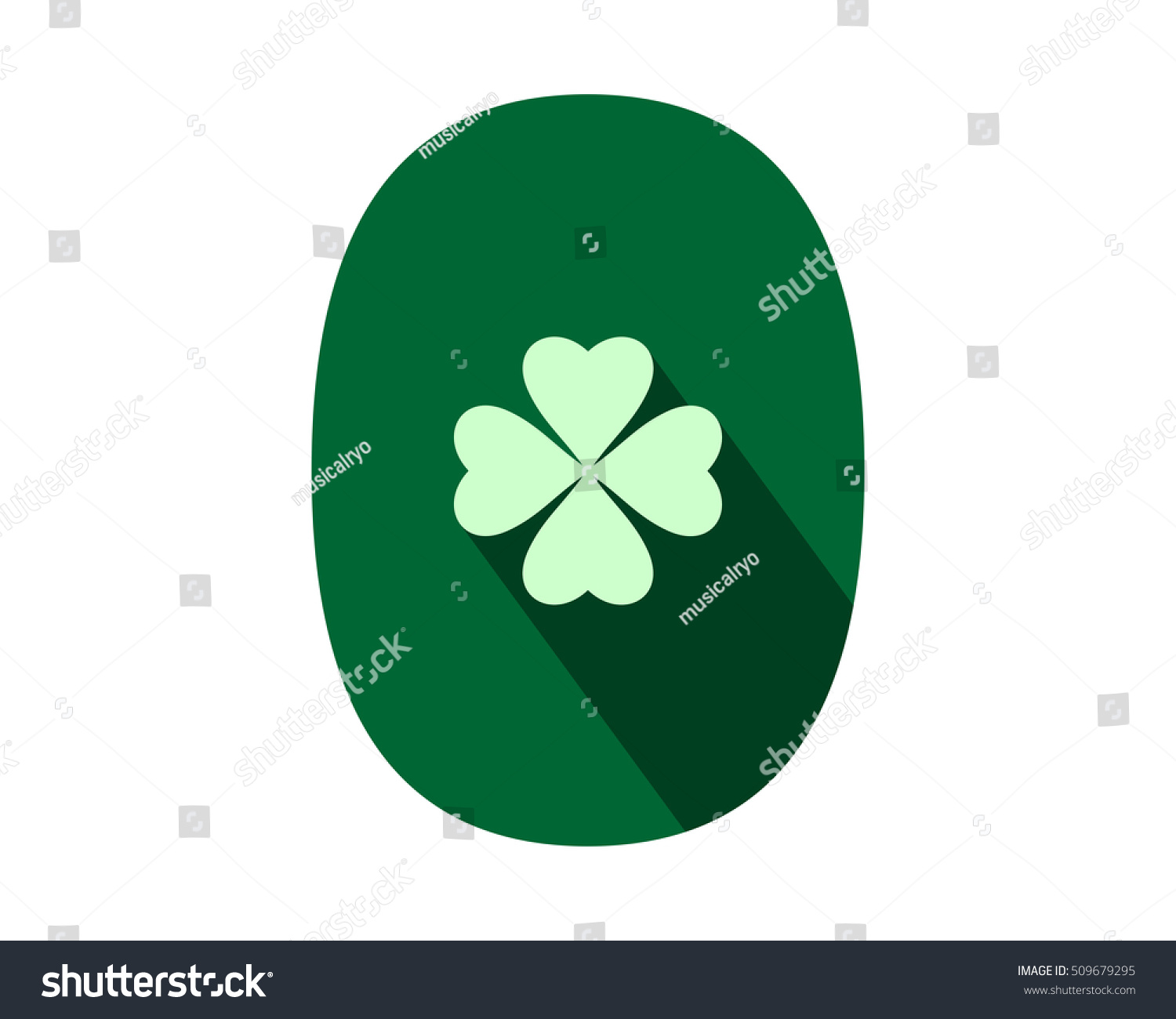 Clover Typography Typeset Logotype Numeral Numeric Stock Vector ...