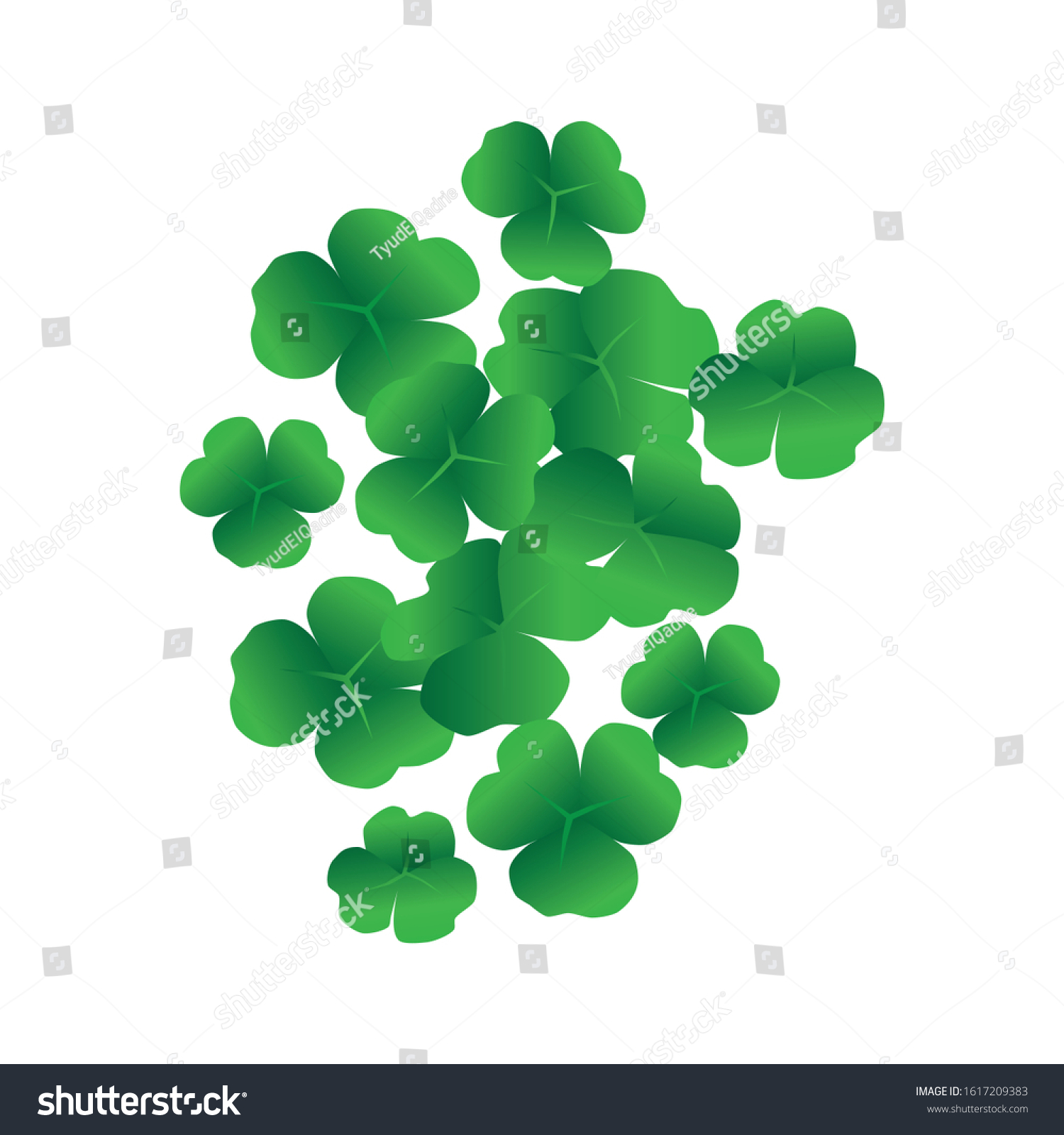 Cloverleaf Color Vector Illustration White Background Stock Vector ...