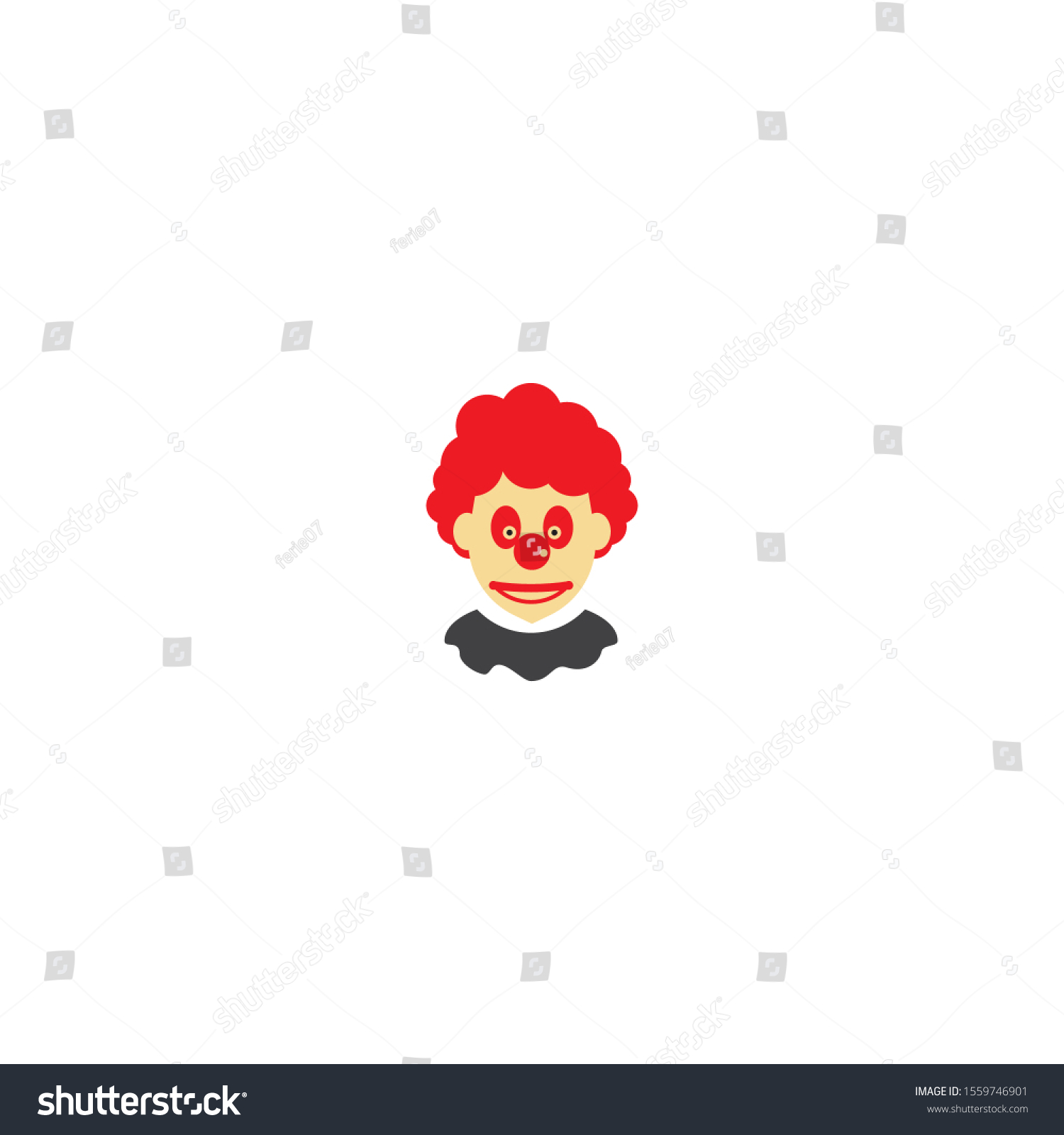 Clown Logo Template Vector Design Stock Vector (Royalty Free ...