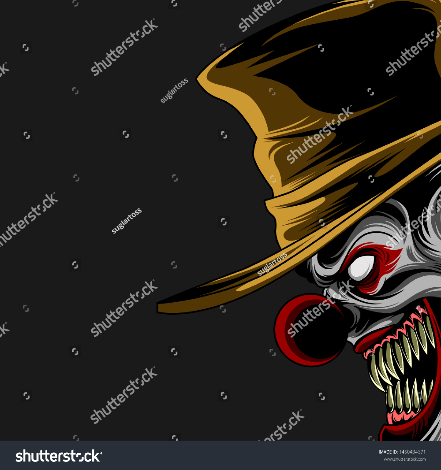 Clown Vector Commercial Use Stock Vector (Royalty Free) 1450434671 ...