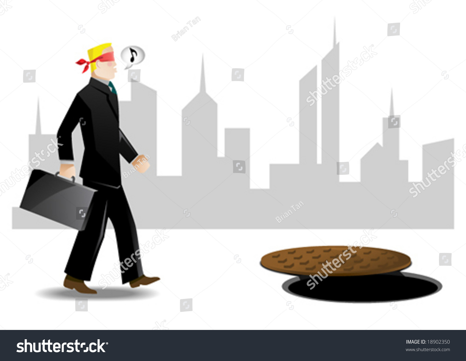 Clueless Businessman Stock Vector (Royalty Free) 18902350